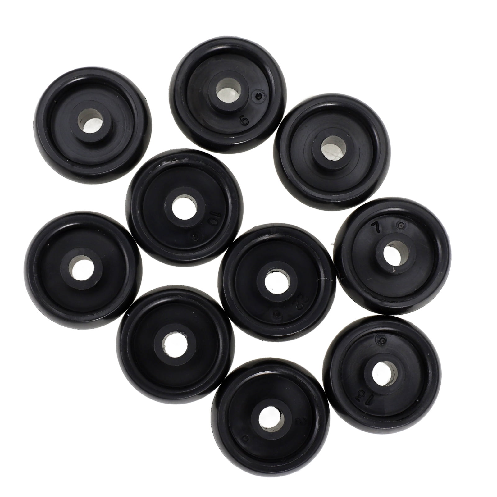 MLINS 10pcs Commercial Plastic Caster Wheels for Shopping Cart Office ...