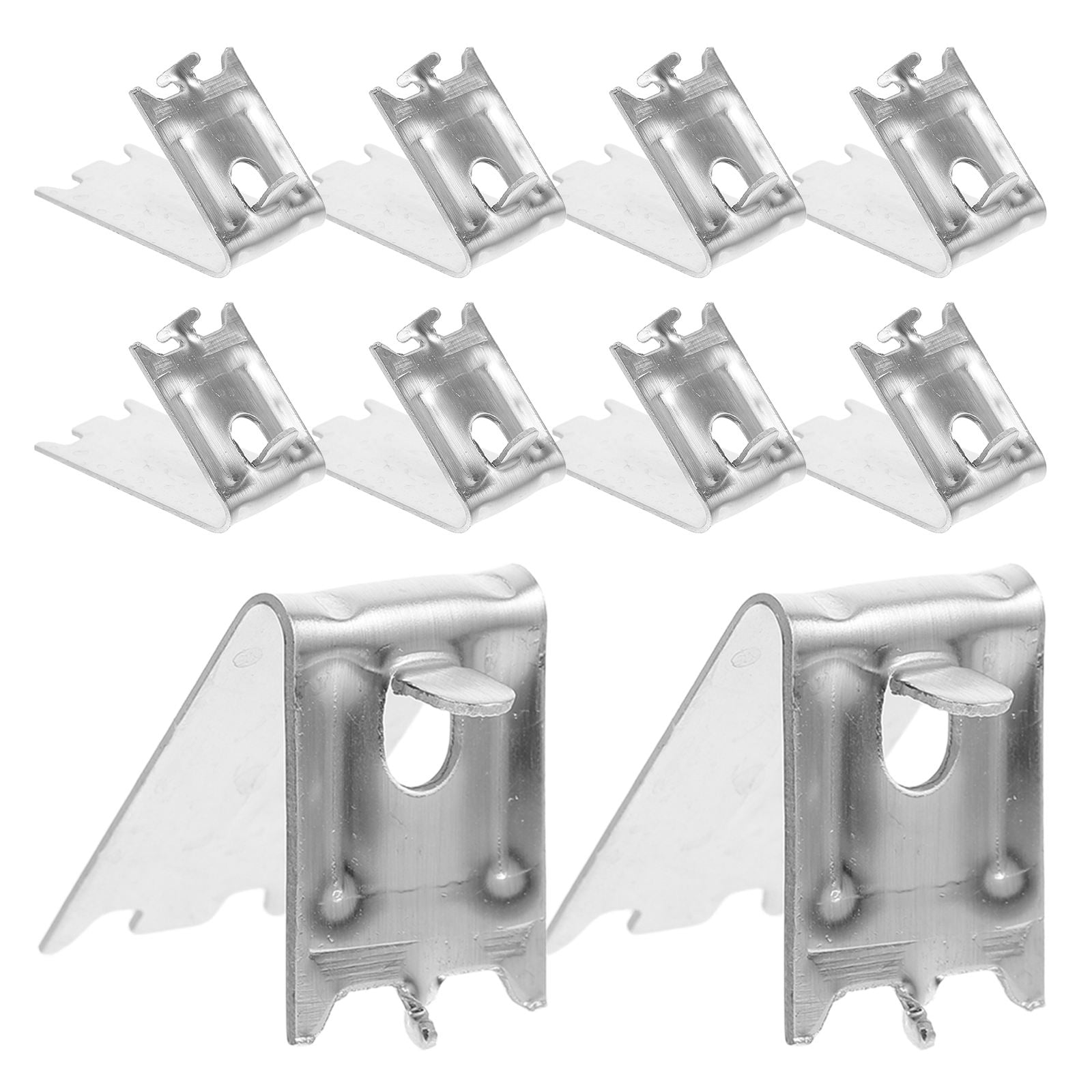 MLINS 10pcs Stainless Steel Cooler Shelf Clips for Refrigerator and ...