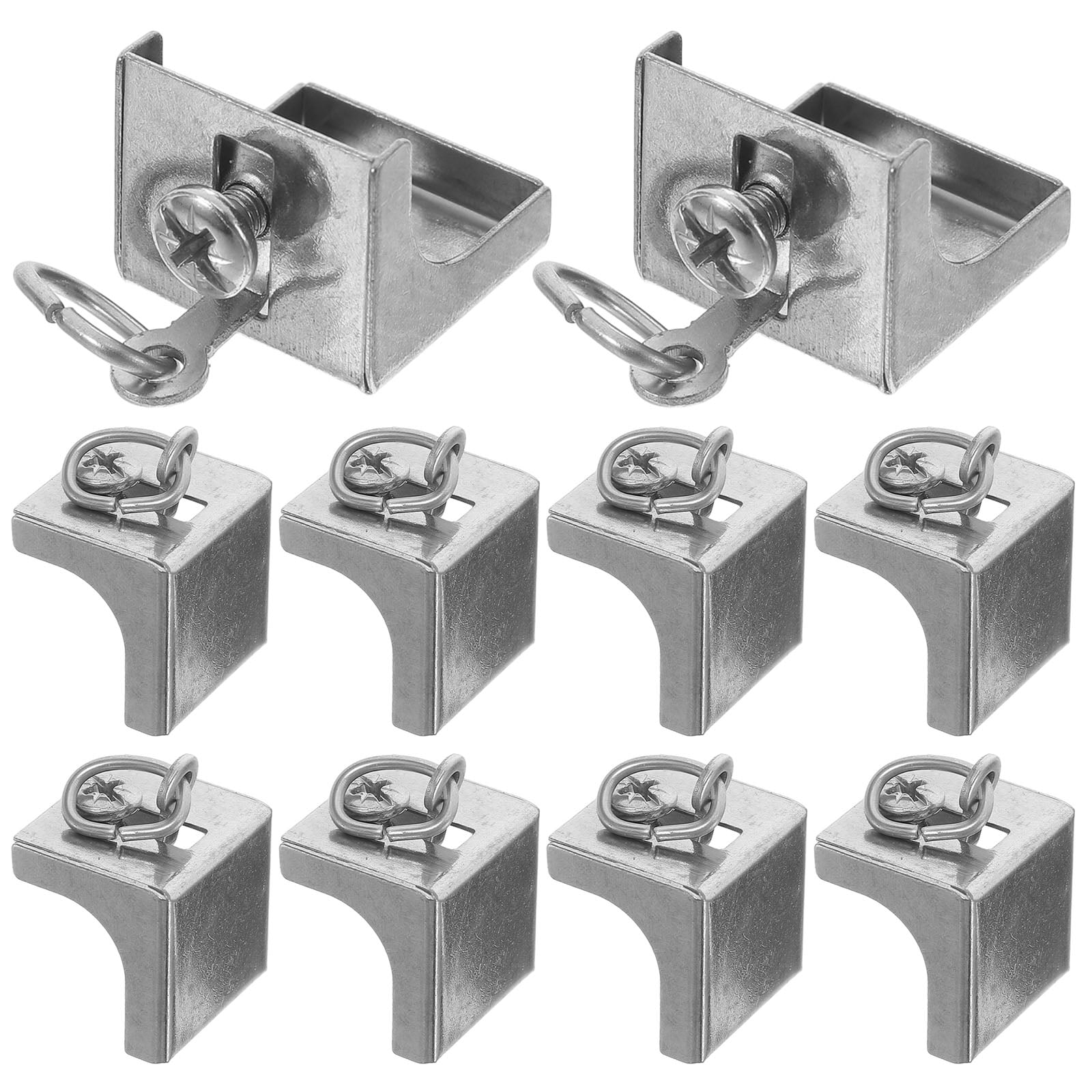 MLINS 10pcs Curtain Track Metal End Caps Curtain Rod Hardware Blind ...