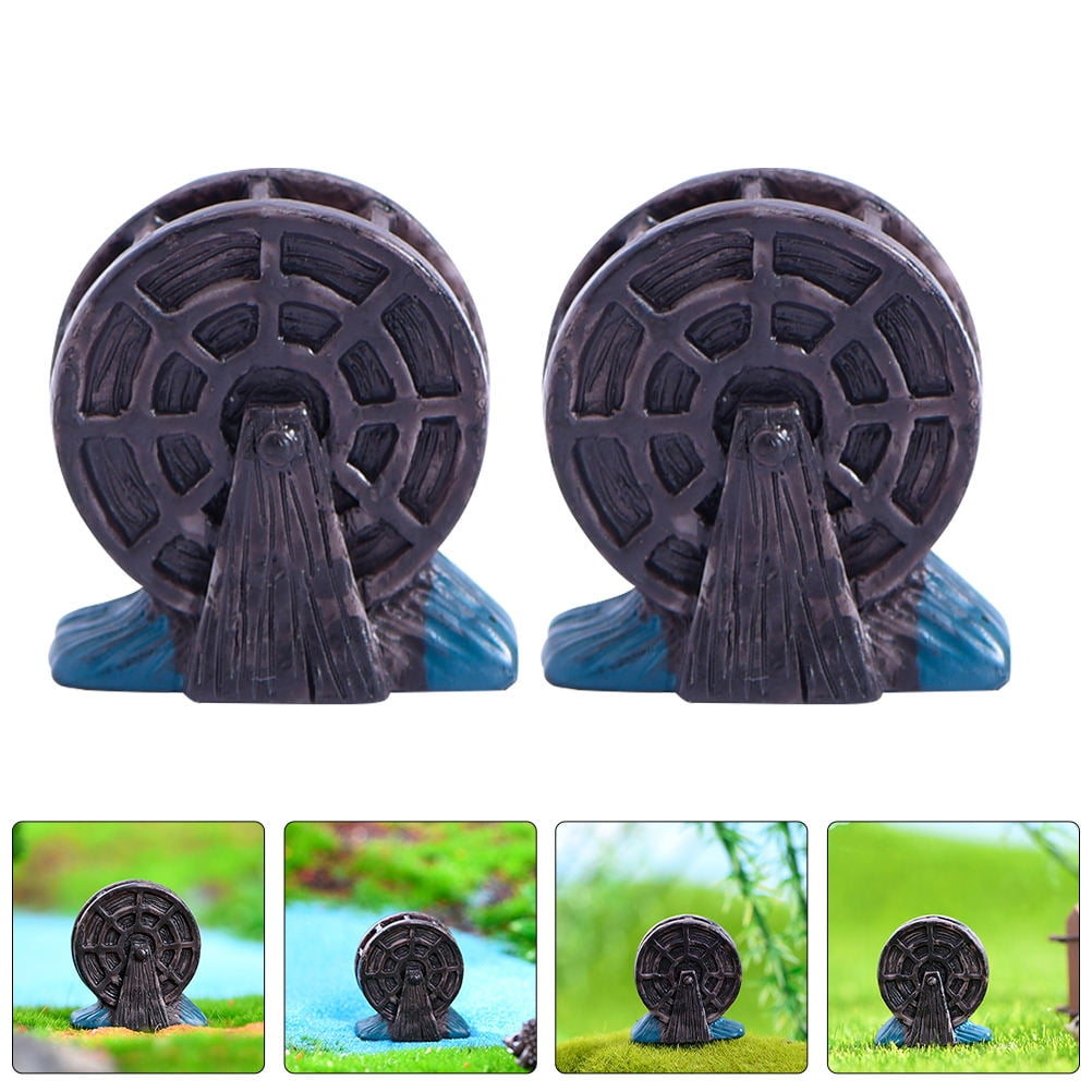 MLINS 10pcs DIY Mini Water Wheel Model Garden Scenery Layout Small ...