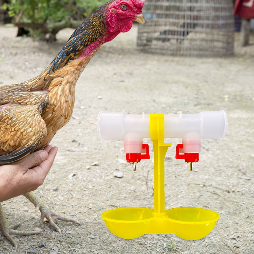 MLINS 10pcs Dual-Head Ball Valve Chicken Waterer Automatic Poultry ...