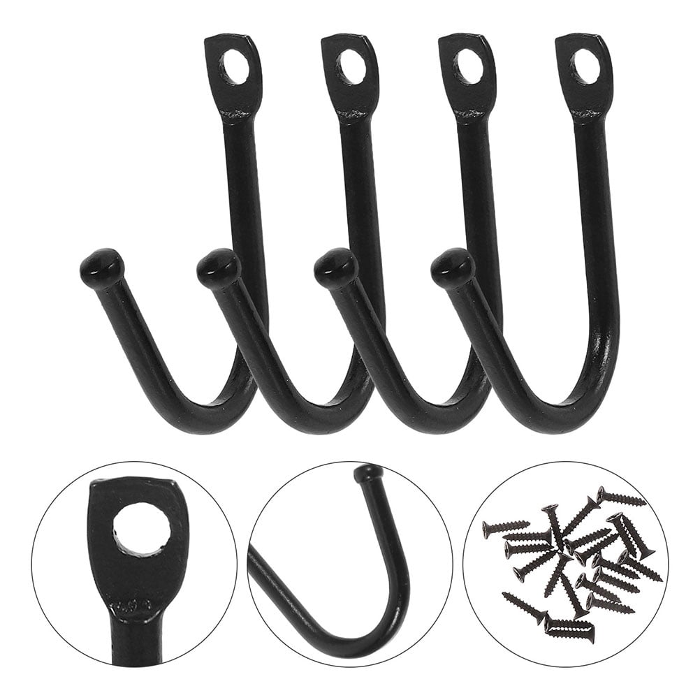 MLINS 10pcs Farmhouse Hooks with Metal Screws Decorative Rustic Coat ...