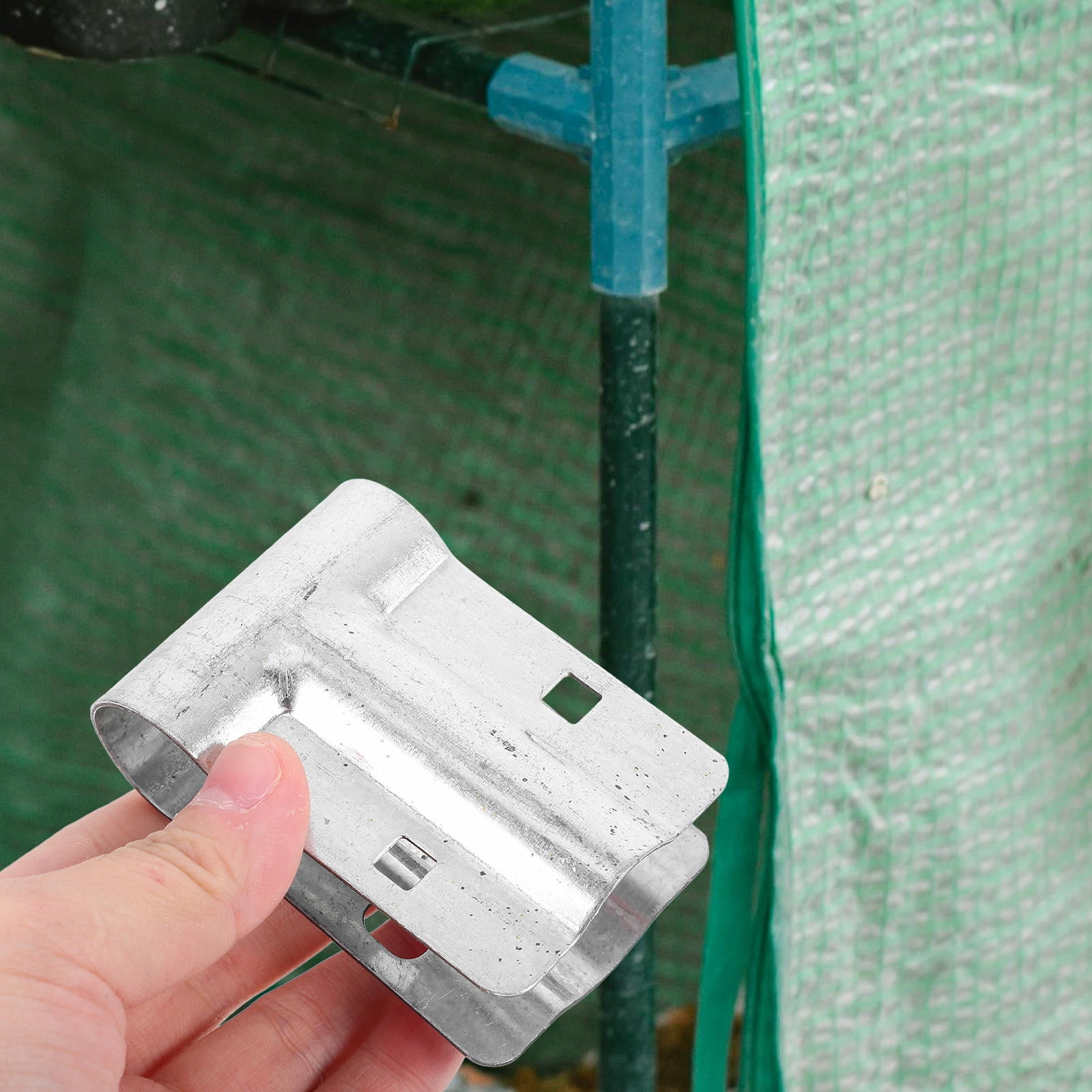 MLINS 10pcs Greenhouse Joint Clamps Pipe Rail Clamps Garden Greenhouse ...