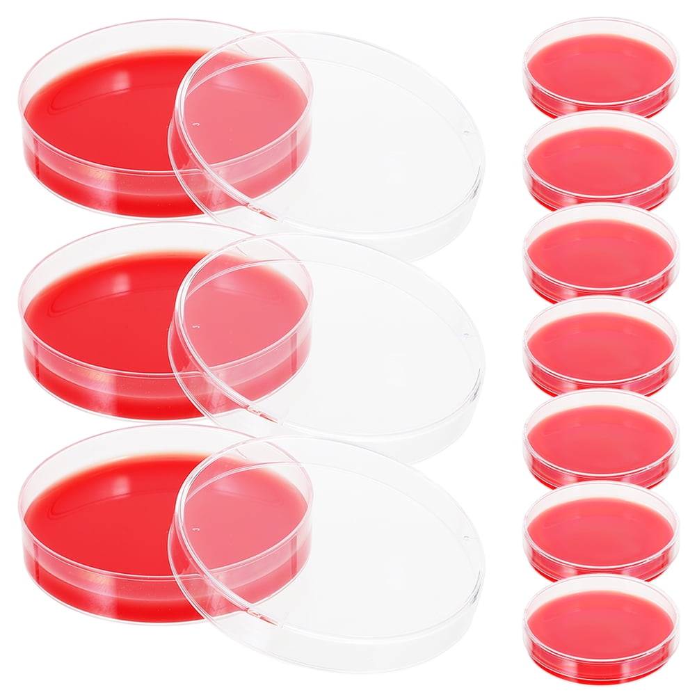 MLINS 10pcs Infusion Agar Plates Blood Agar Culture Medium Laboratory ...