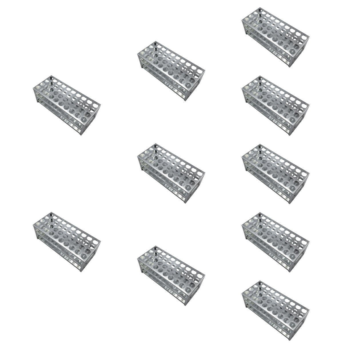 MLINS 10pcs Laboratory Test Tube Stand Experiment Test Tube Rack Metal ...