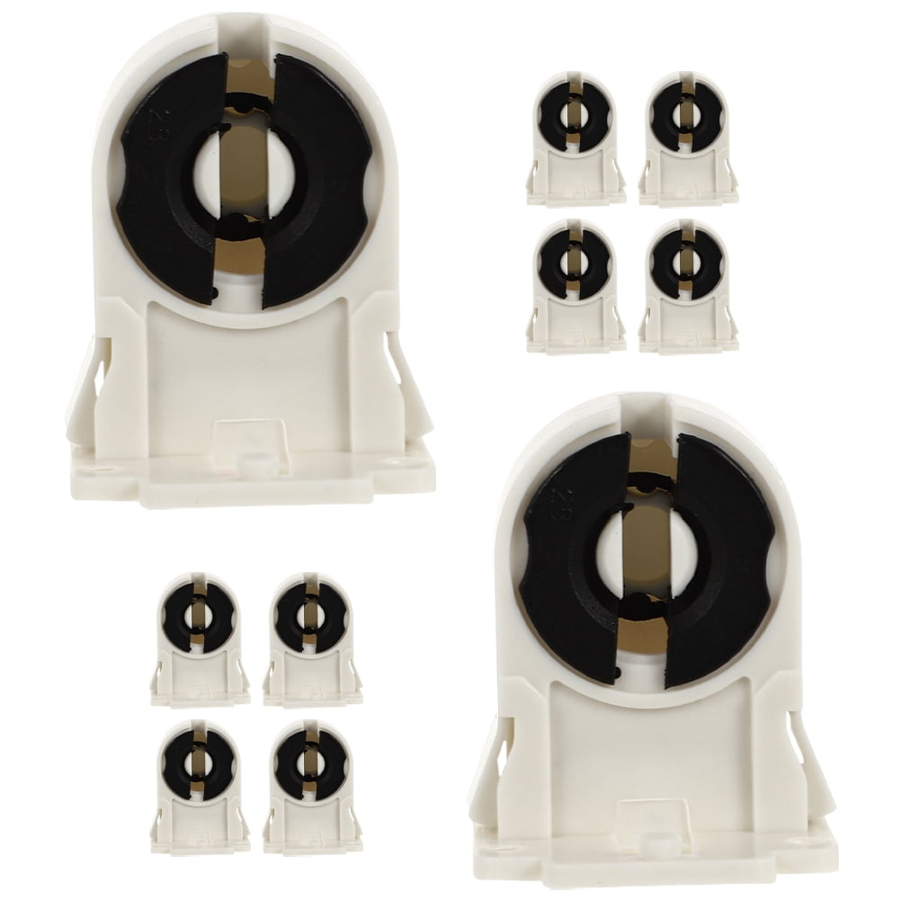 MLINS 10pcs Lamp Holder Socket Fluorescent Tube Socket Replacements ...