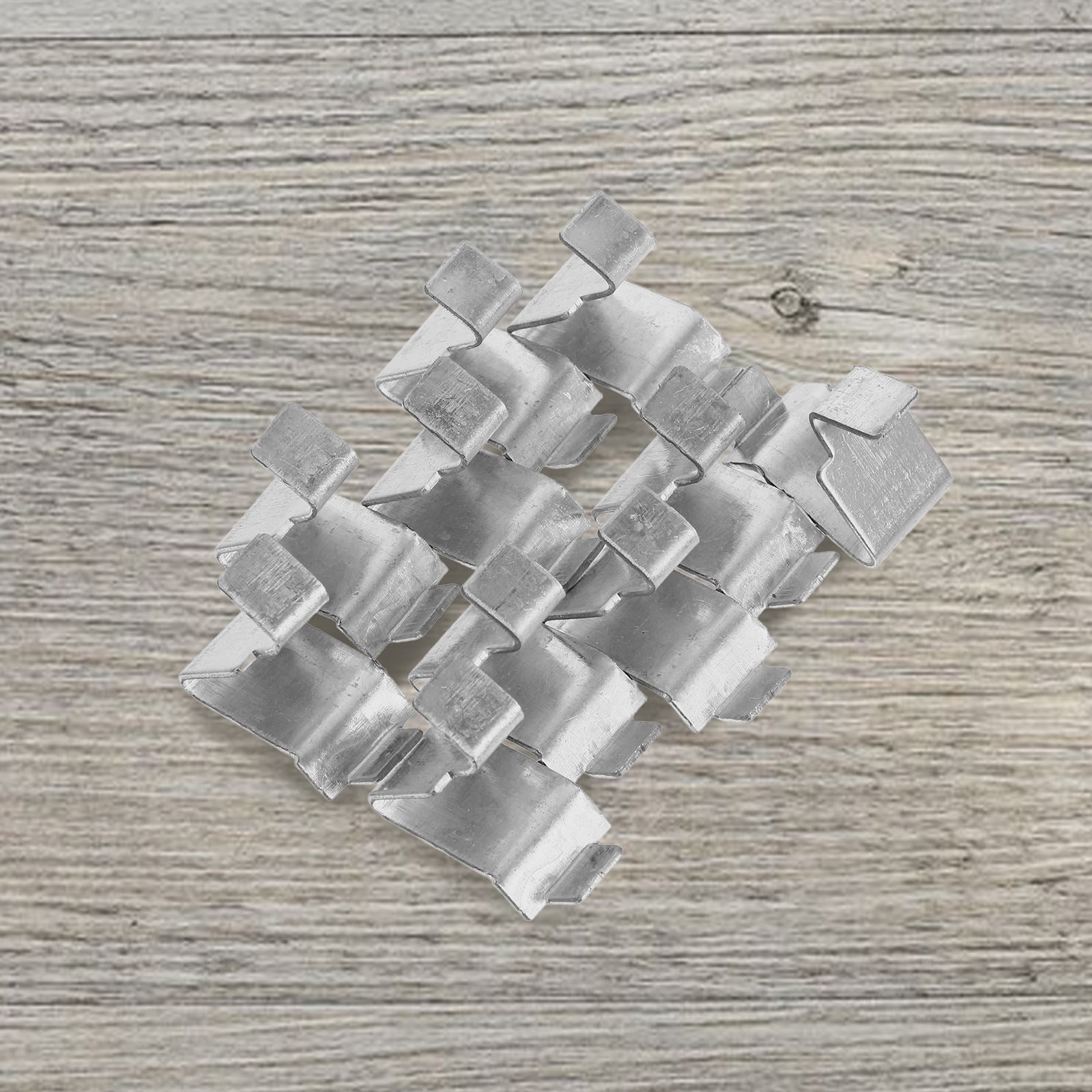 MLINS 10pcs Metal Cabinet Shelf Clips 8mm Iron Partition Boards Clips U ...