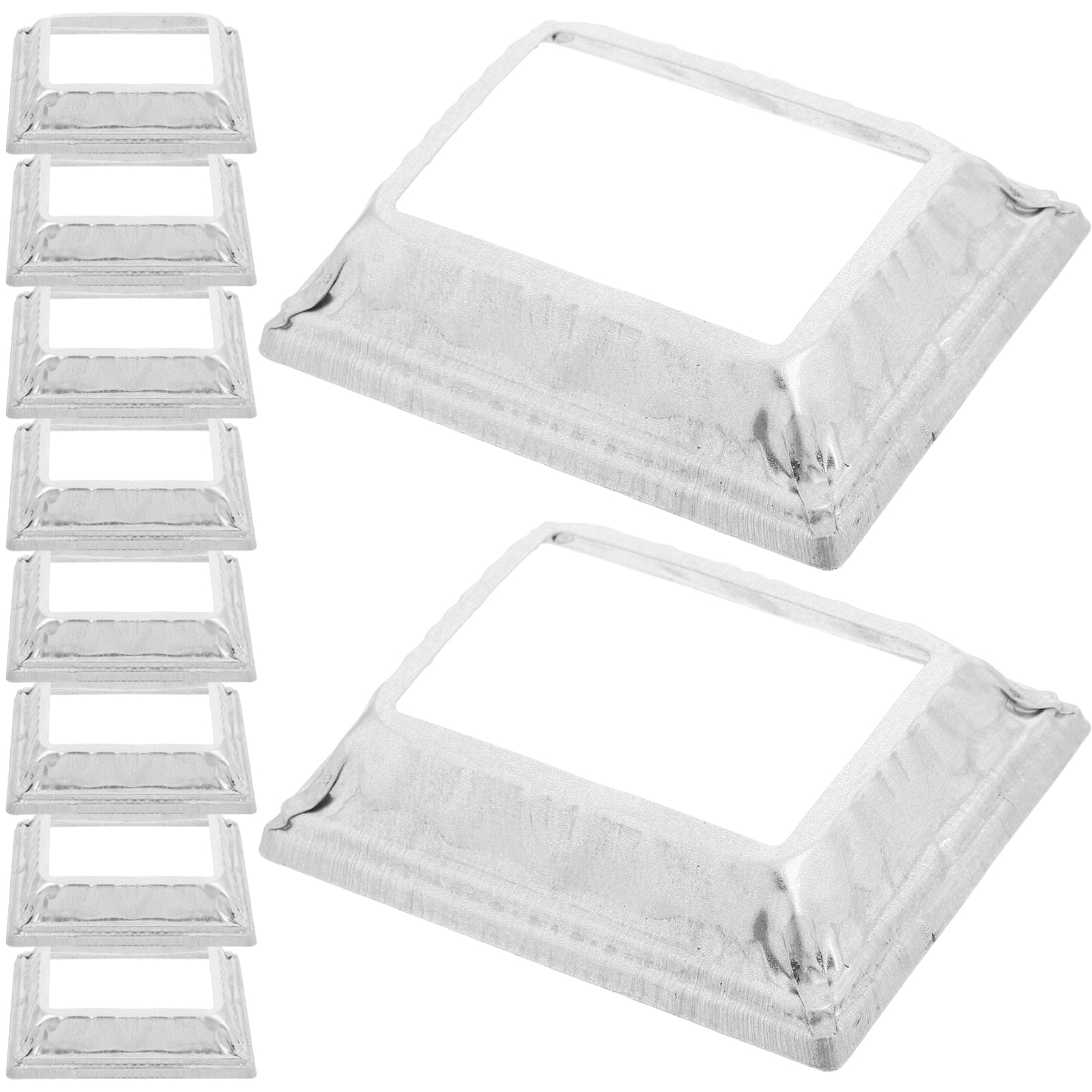 MLINS 10pcs Metal Railing Column Base Cover Iron Flange Trim Support ...