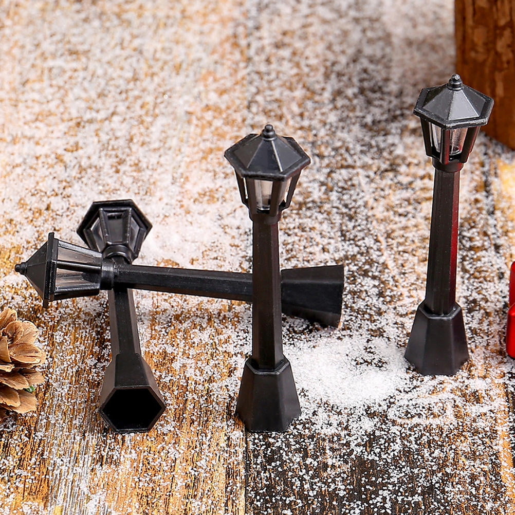 MLINS 10pcs Mini Street Light Model For Dollhouse Decorative Lamp Post ...