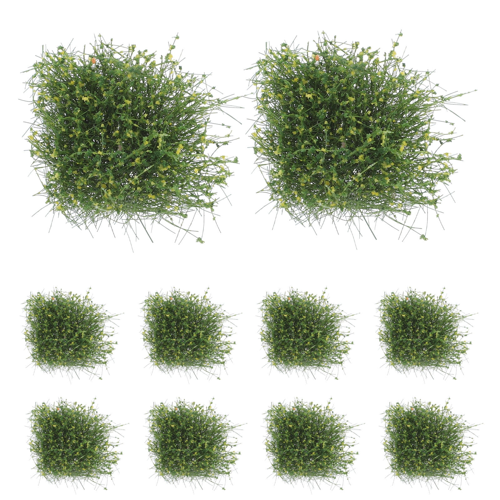 MLINS 10pcs Miniature Static Grass Model Static Grass Bushy Tufts ...
