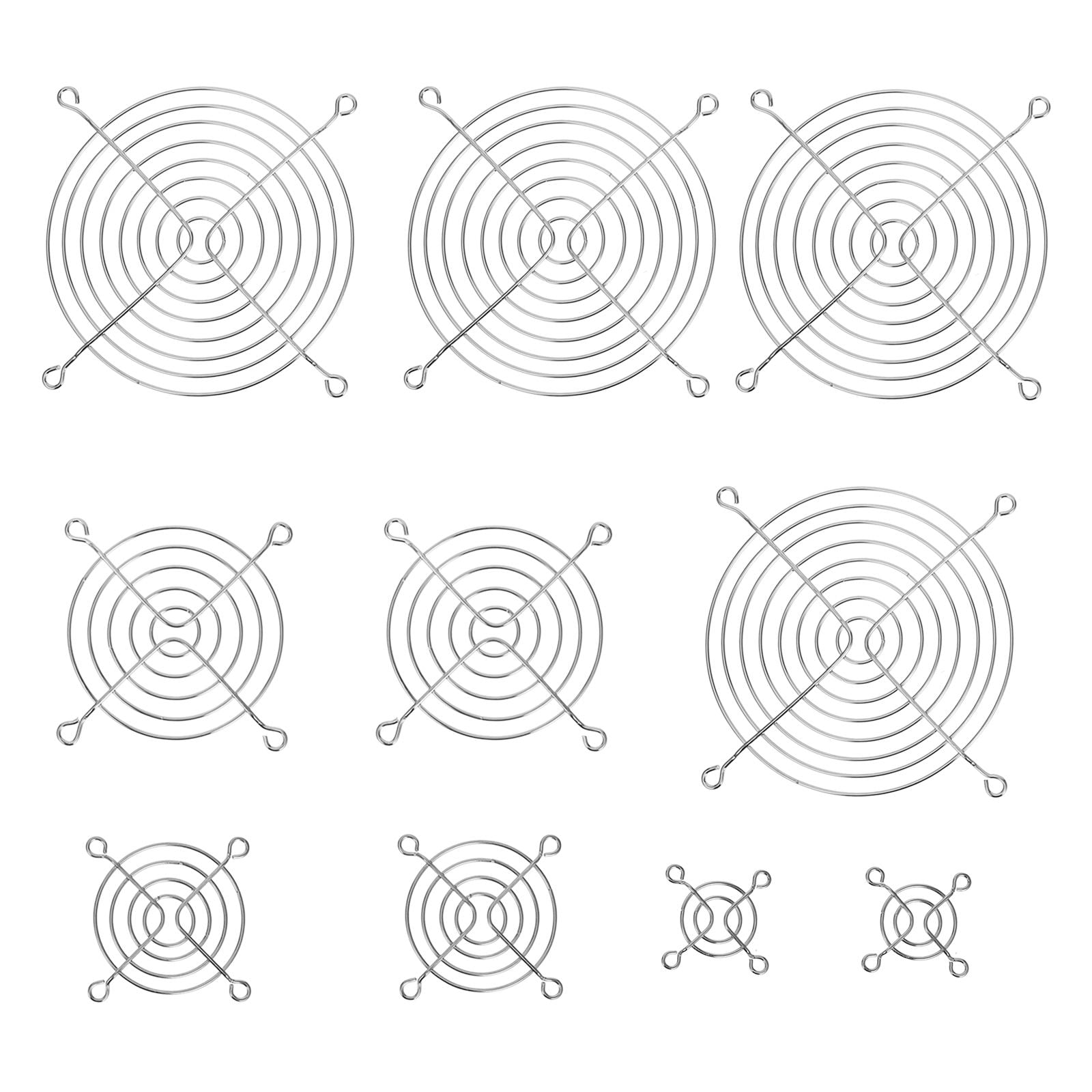 MLINS 10pcs Fan Mesh Covers with Screws Dustproof Grills for PC ...