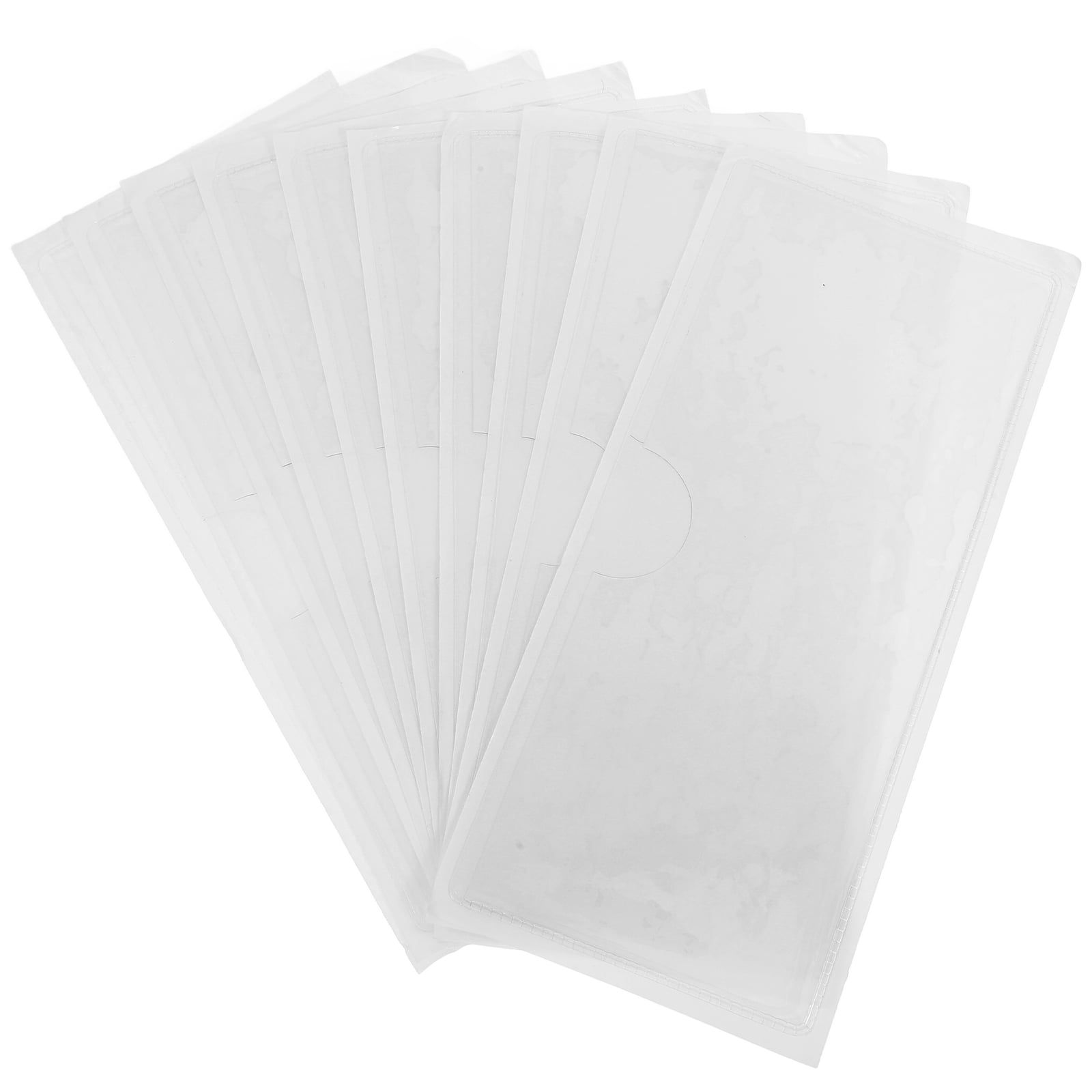 MLINS 10pcs PVC Clear Ticket Holders for Organizing Index Cards ...
