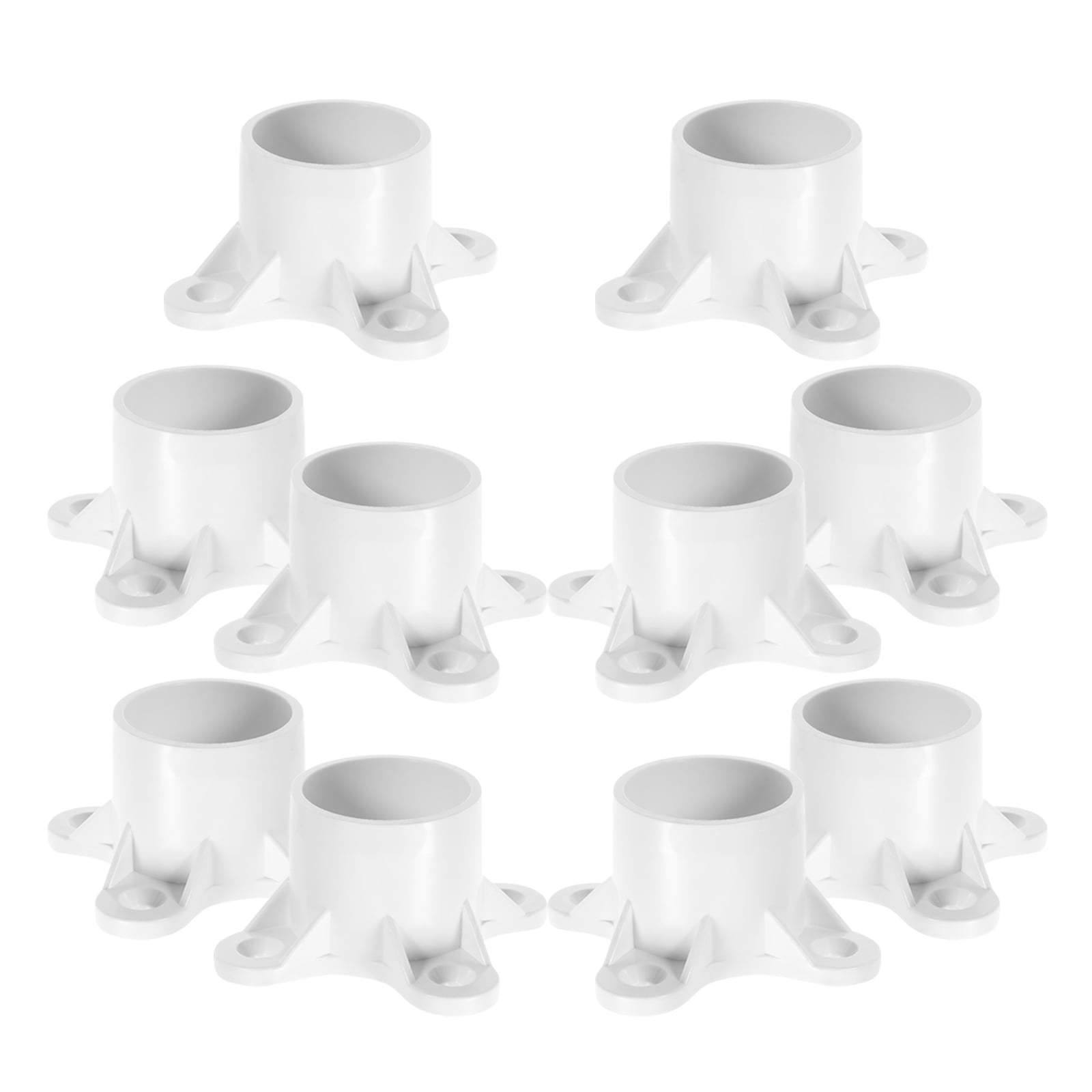 MLINS 10pcs PVC Flange Table Leg Screw Caps for 1-Inch PVC Pipe Table ...