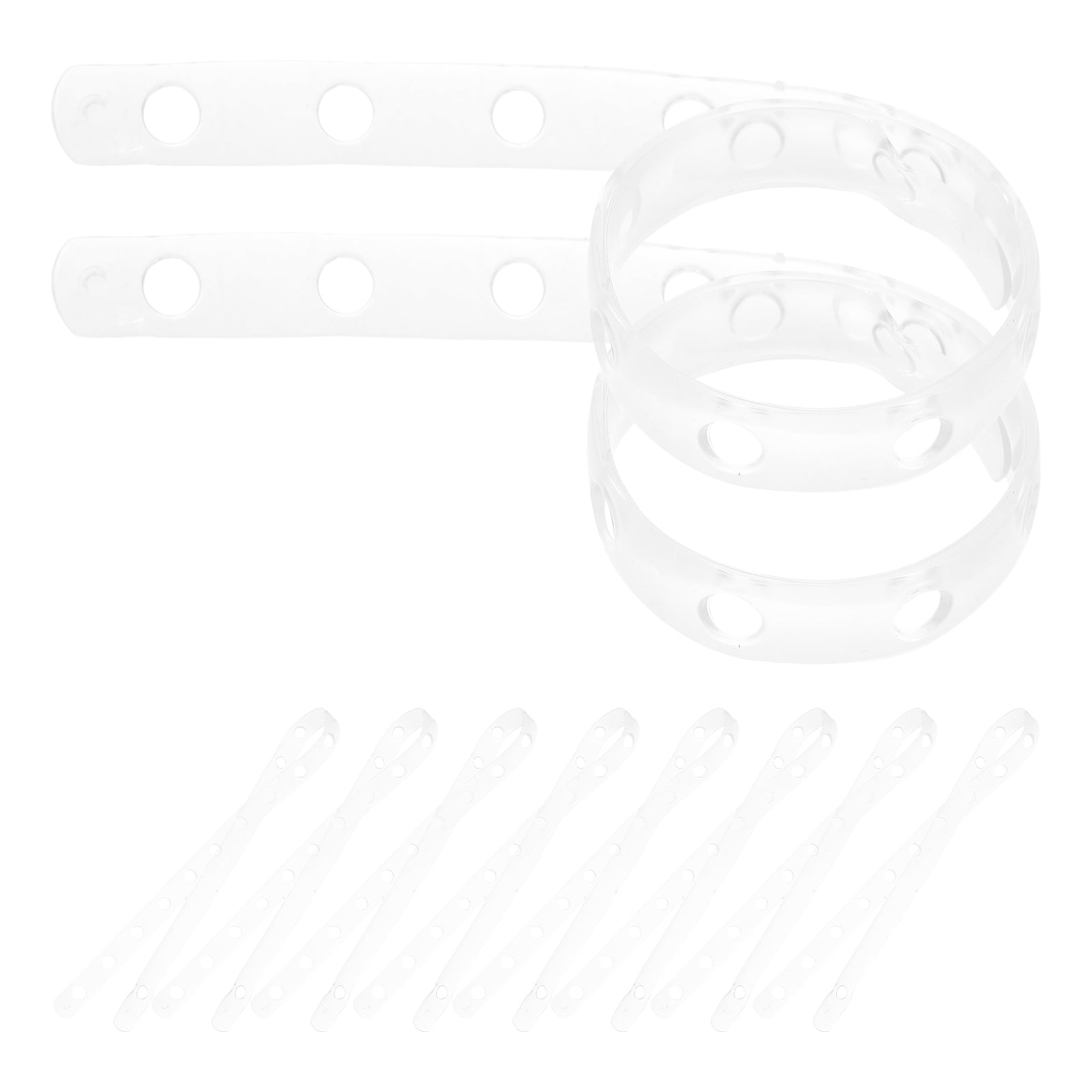 MLINS 10pcs Plastic Hanger Display Strips Clothes Hanger Connecting ...