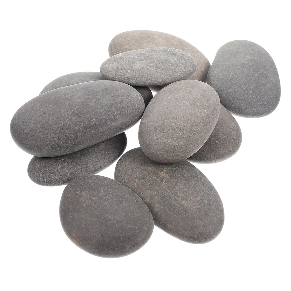 MLINS 10pcs Smooth Painting Rocks Pebbles Kids Adult Craft Natural Flat ...