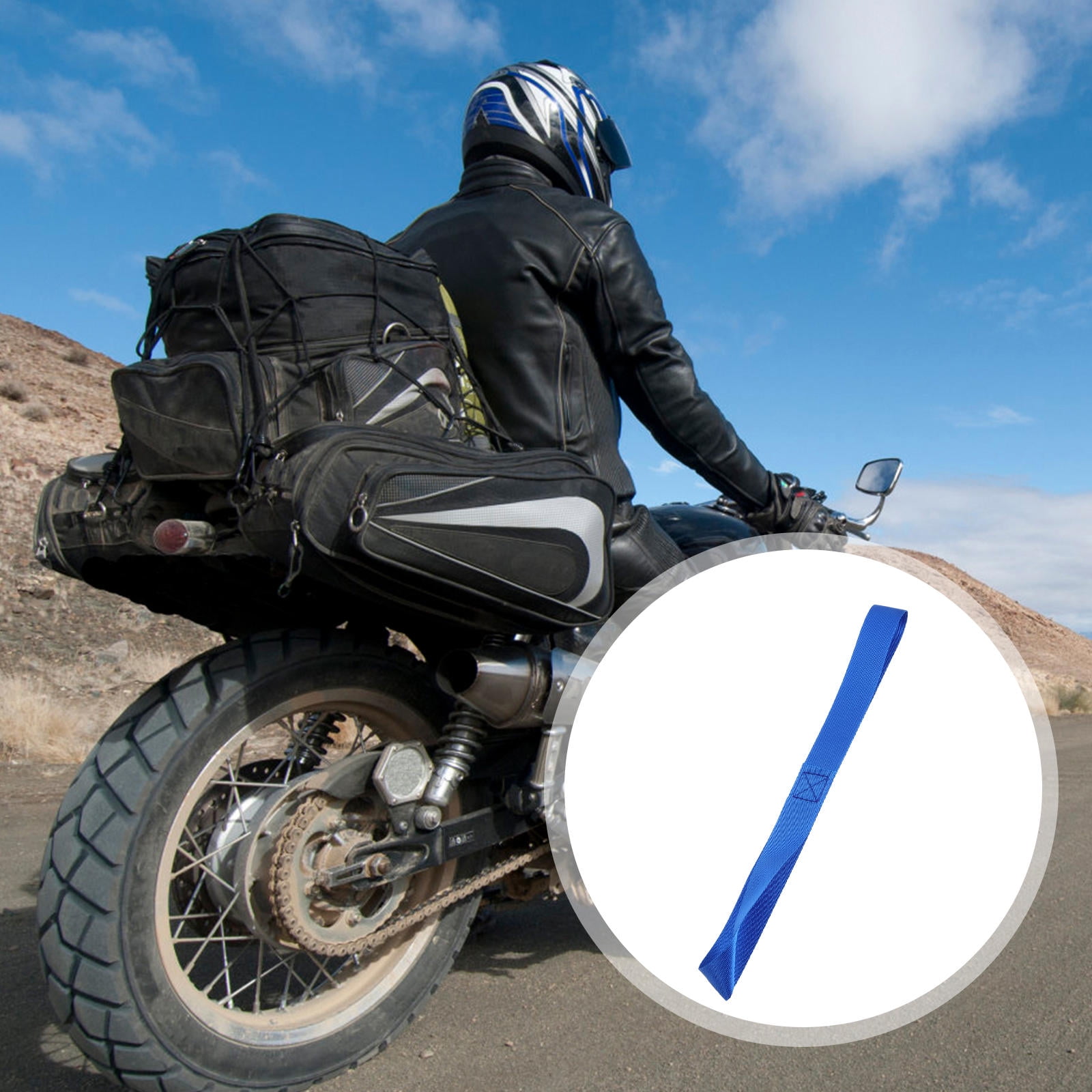 MLINS 10pcs Soft Loop Tie Down Straps for Motorcycles Dirt Bikes and ...