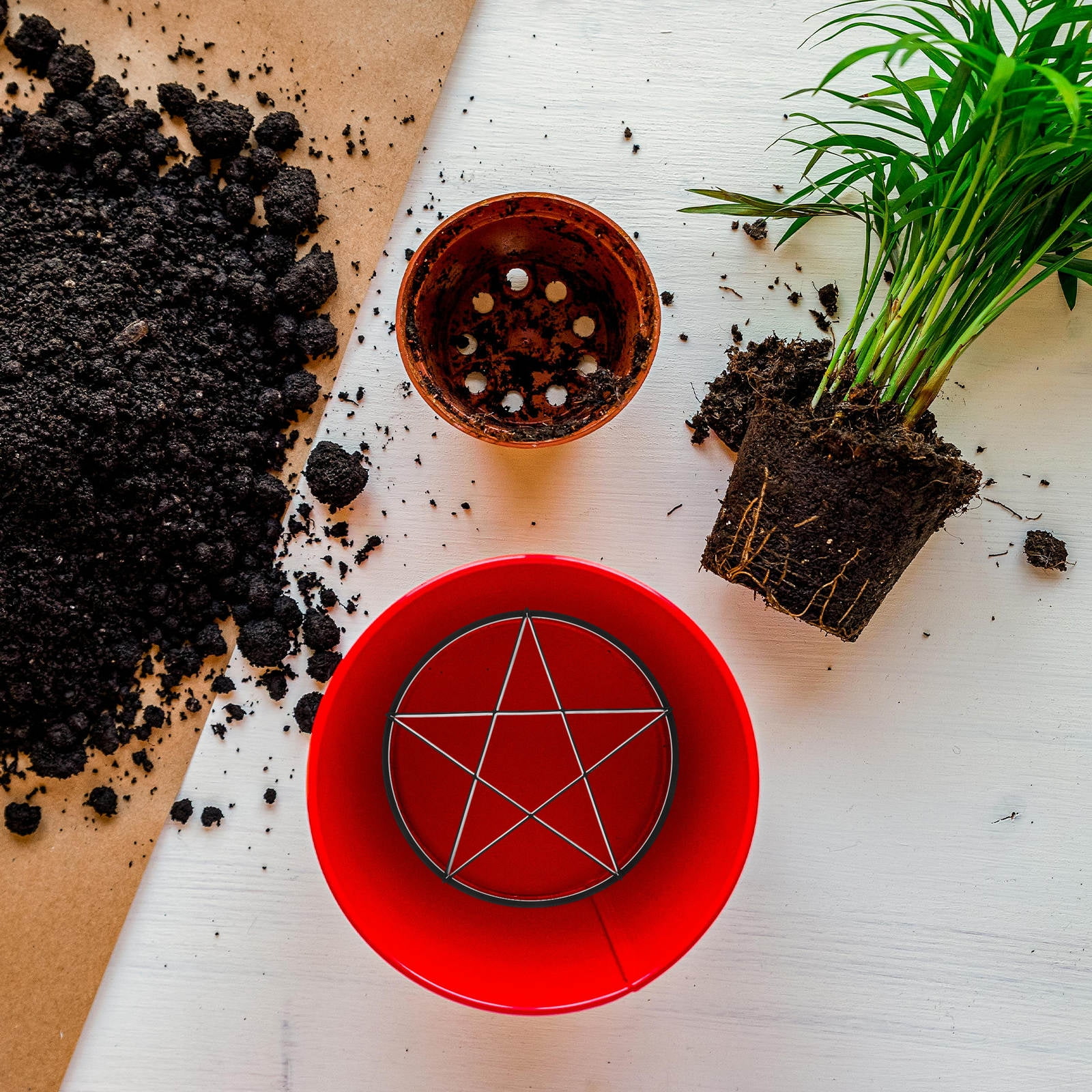 MLINS 10pcs Ventilated Pot Riser Potted Plant Stand Planter Riser Round ...