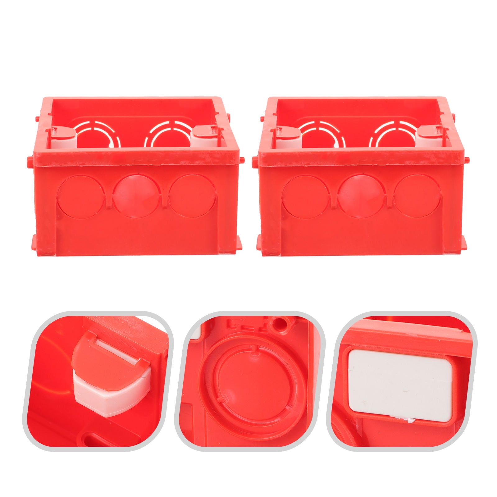 MLINS 10pcs Wall Socket Boxes 86 Type Wall Socket Mounting Box Socket ...