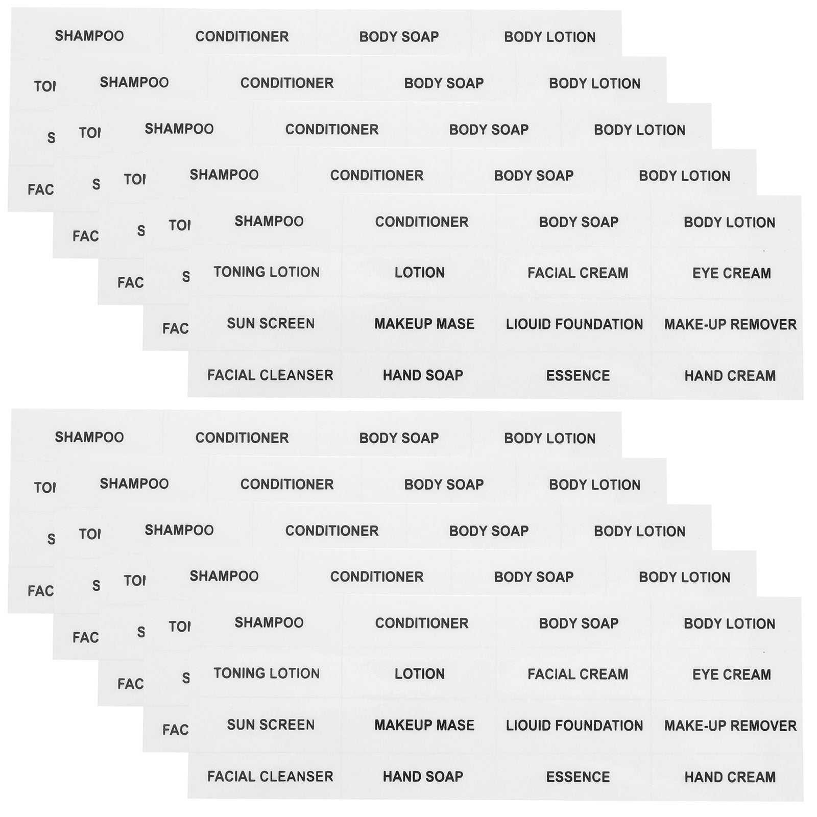 MLINS 10pcs Waterproof Storage Bin Labels MultiPurpose PVC Adhesive ...