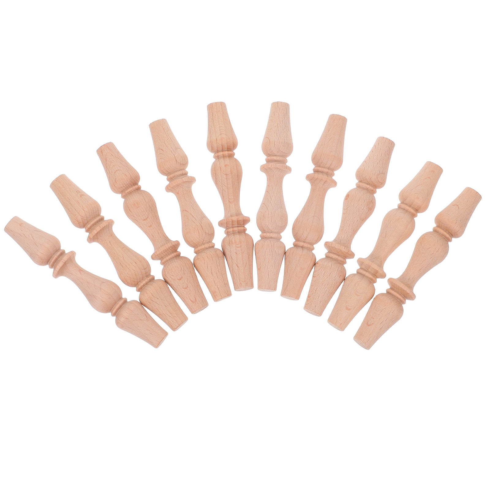 MLINS 10pcs Wood Balusters For Staircases Wooden Spindles Wood ...