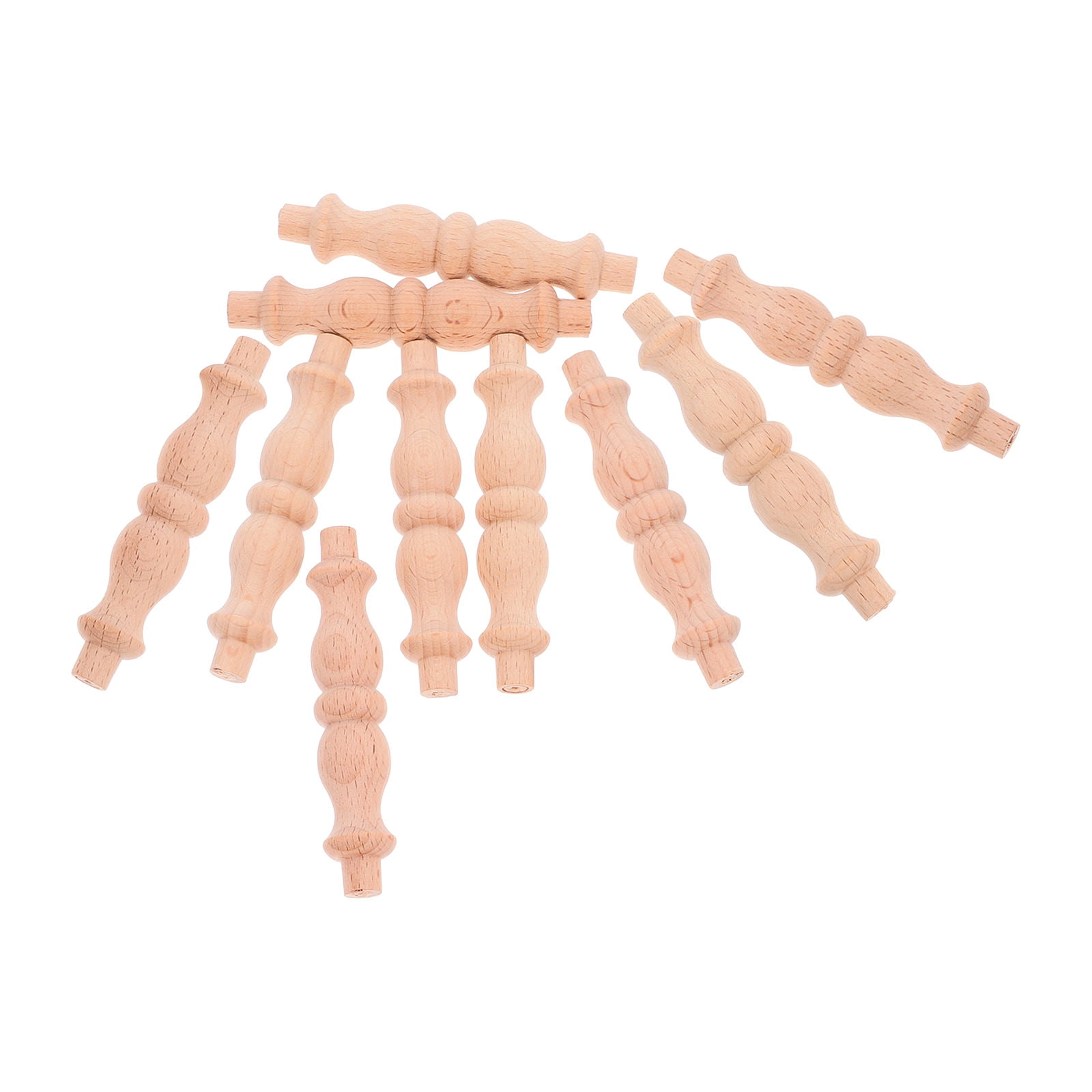 MLINS 10pcs Wooden Baluster Spindles Wood Spindles Unfinished ...