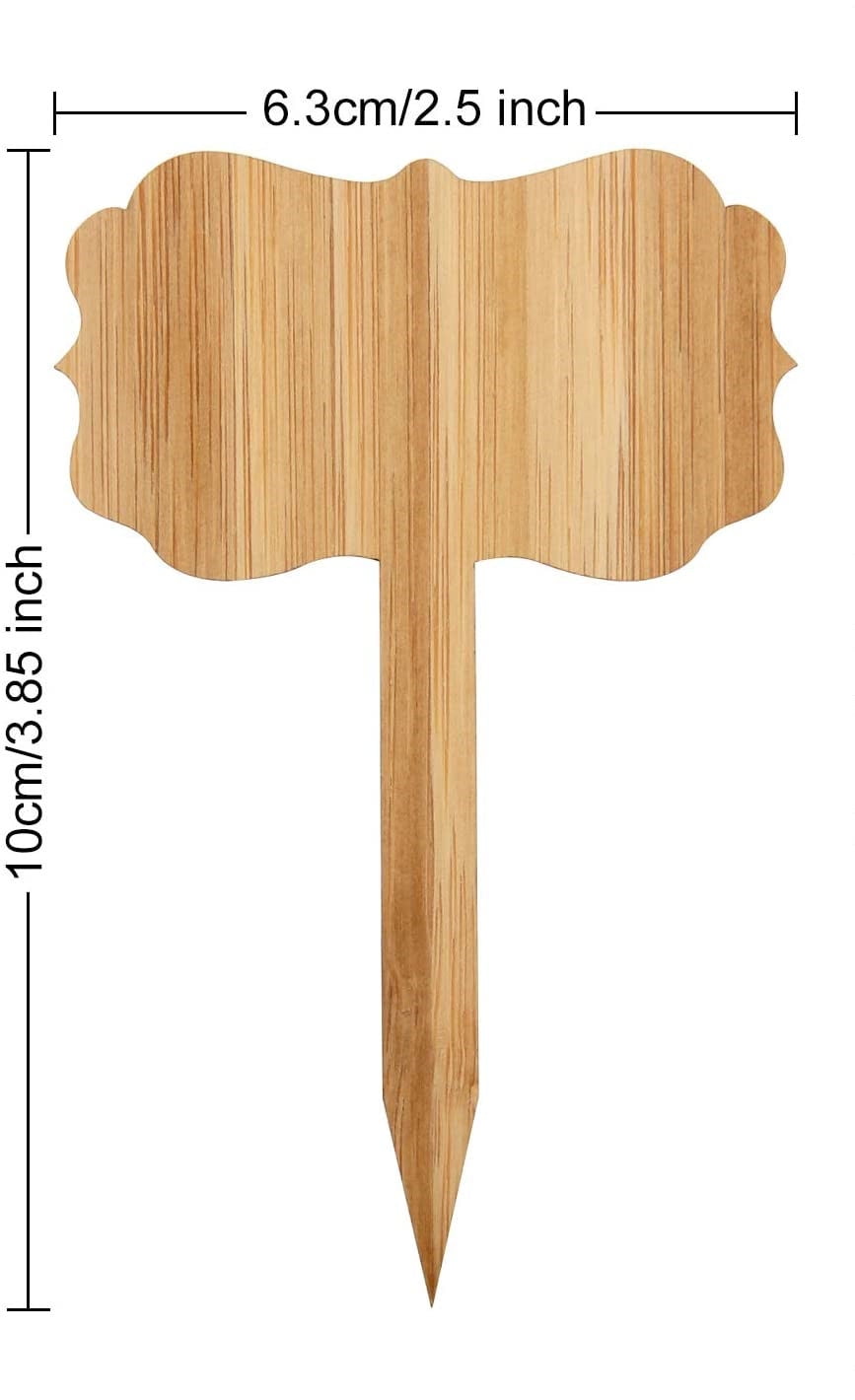 MLINS 10pcs Wooden Plant Label Stakes Garden Sign Boards For Vegetables ...