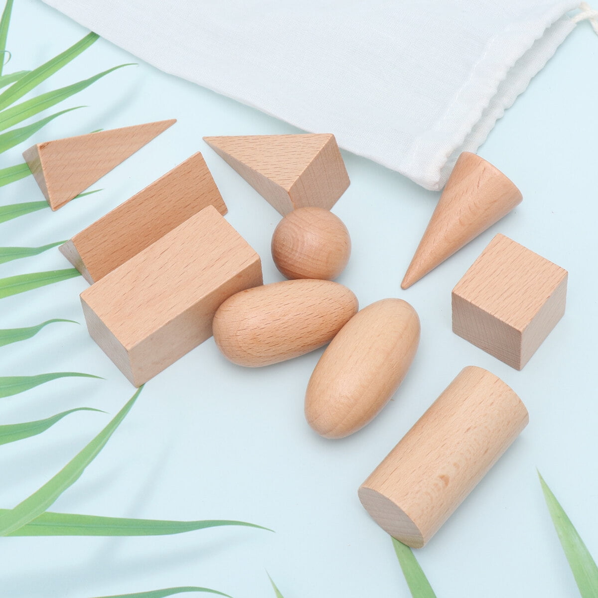 PTOOTP Preschool Math Manipulatives Geometric Solids Blocks Assorted ...