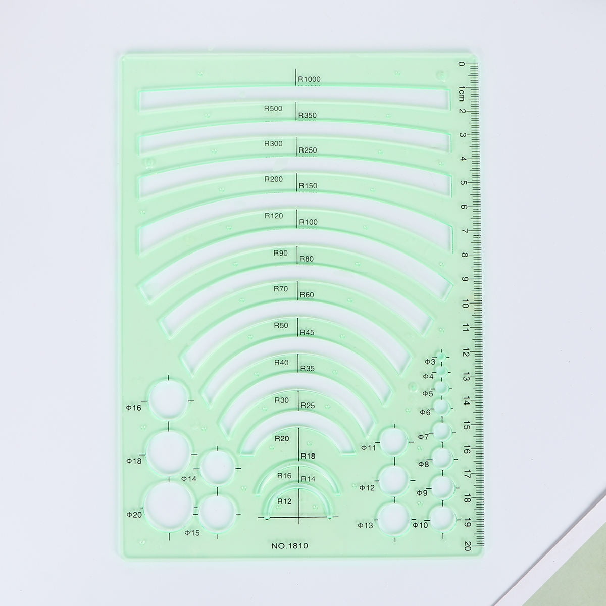 MLINS 11 Pcs The Office Drawing Ruler Template Templates Measuring ...