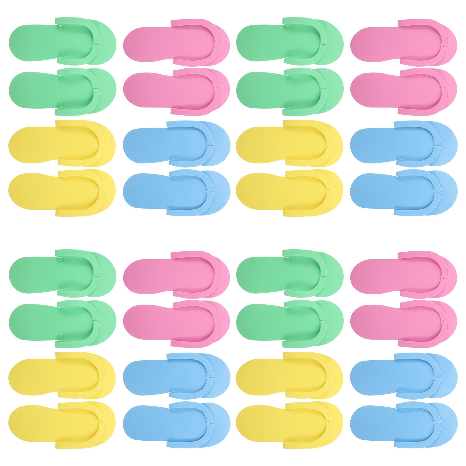 MLINS 12 Pairs Shower Shoes Travel Slippers For Women Men Folding ...