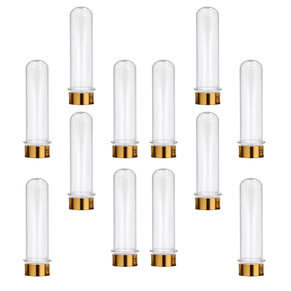 HEALEEP Test Tube Bottles Cylindrical 12Pcs 5.7x1.2in - Walmart.com