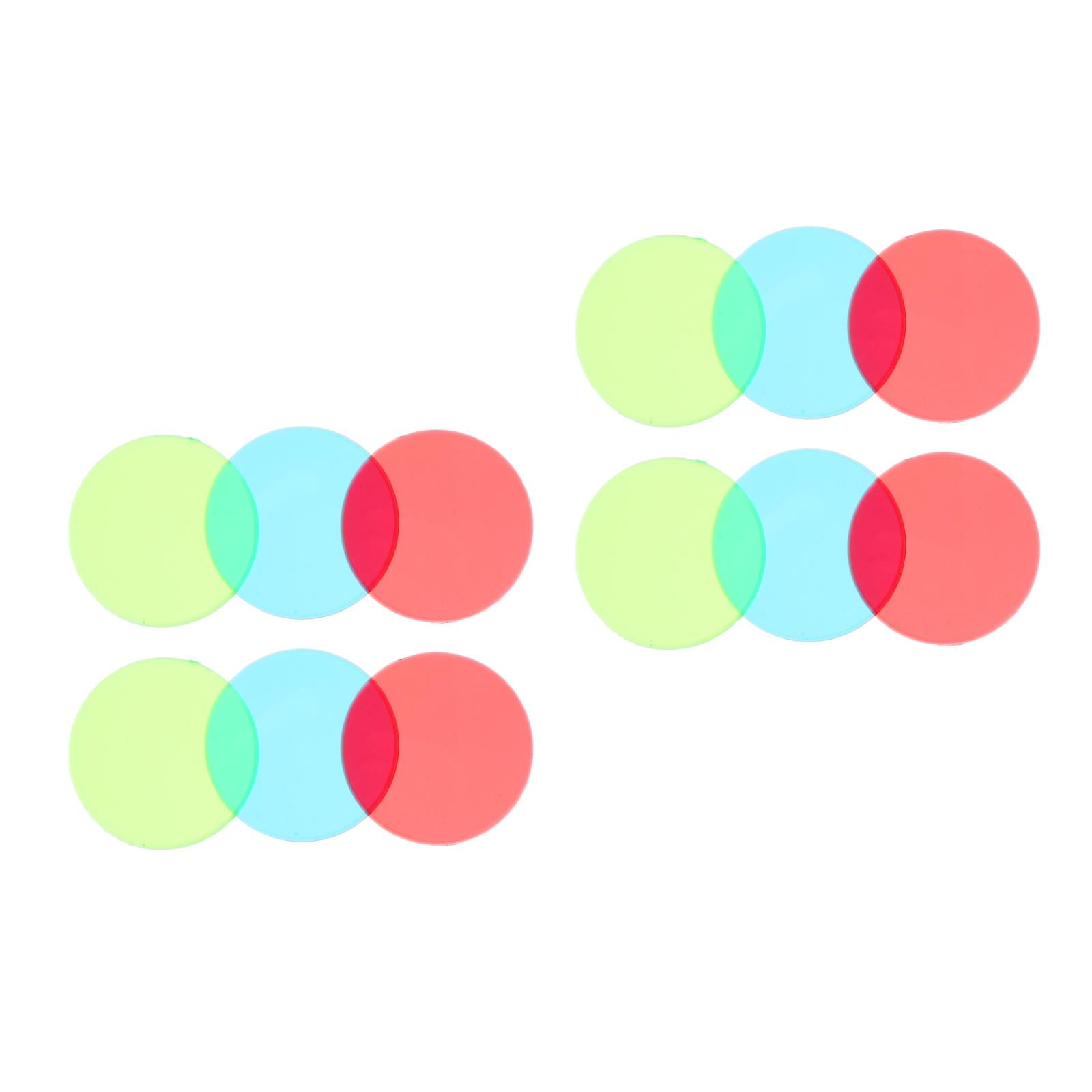 MLINS 12 Pcs Color Correction Lighting Filter Transparent Color Filter ...