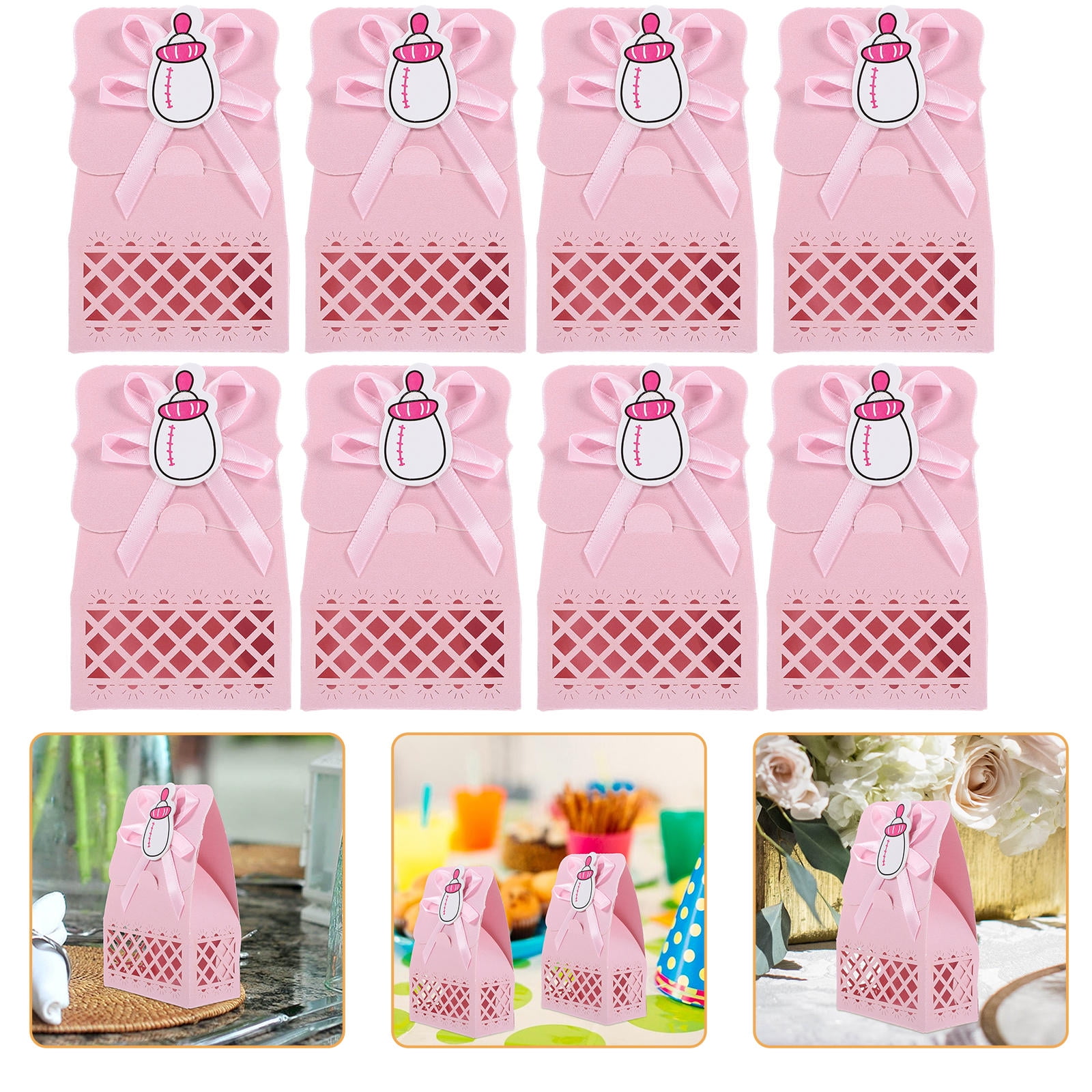 MLINS 12 Pcs Decorations Announcement Sign Party Candy Box Newborn ...