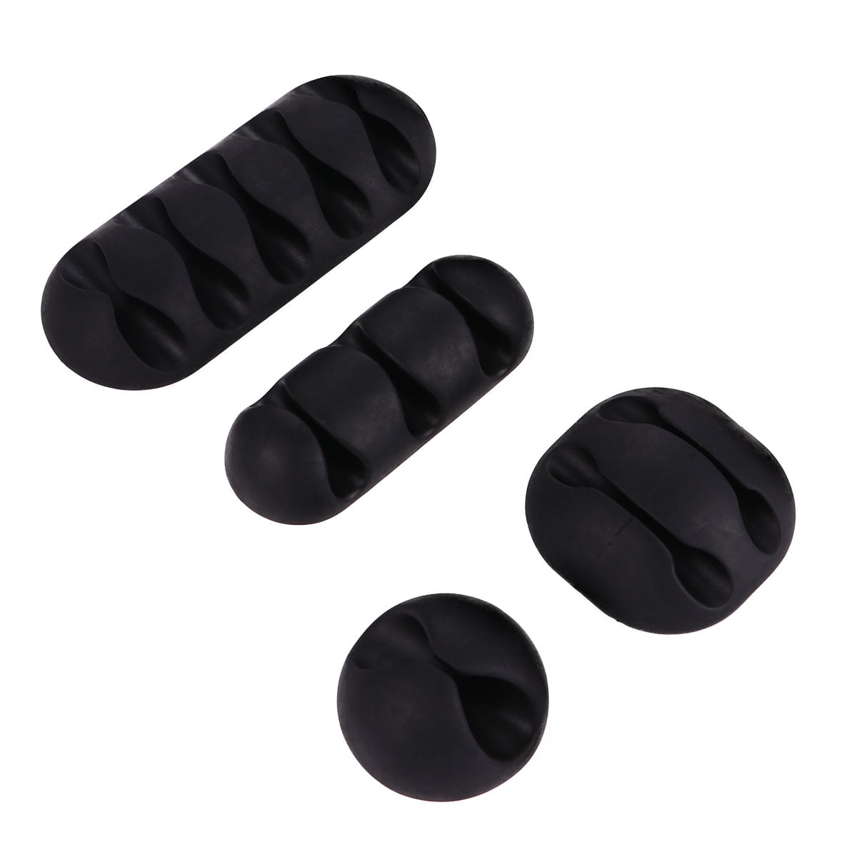 MLINS 12 Pcs Desk Fastener Cord Holder Wire Clamp Cable Holder 6.5X2 ...