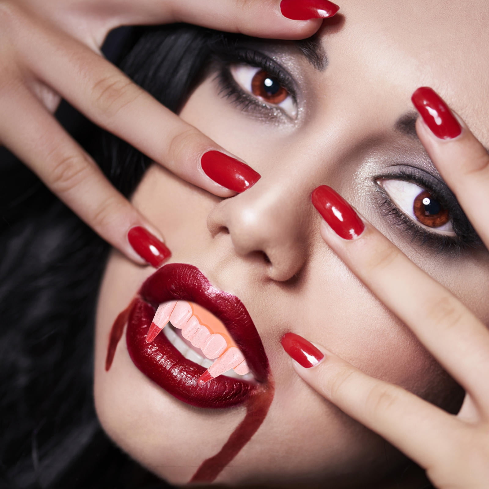 MLINS 12 Pcs Fake Teeth Funny Denture Toys Prank Teeth 5X3X2.5CM ...