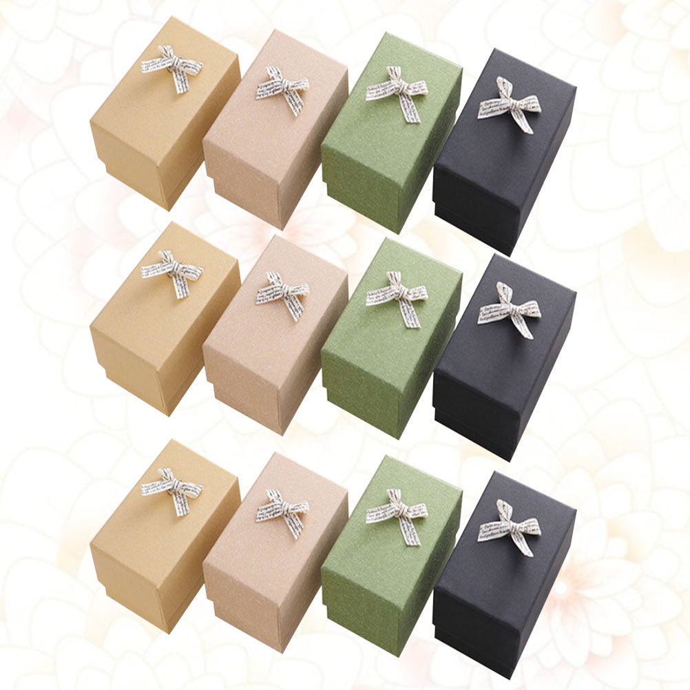 MLINS 12 Pcs Gift Box Rectangular Boxes Elegant Jewelry - Walmart.com