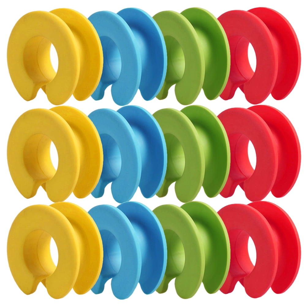 MLINS 12 Pcs Hanger Anti-slip Ring Wire Hangers Hooks Clothes Hanging ...