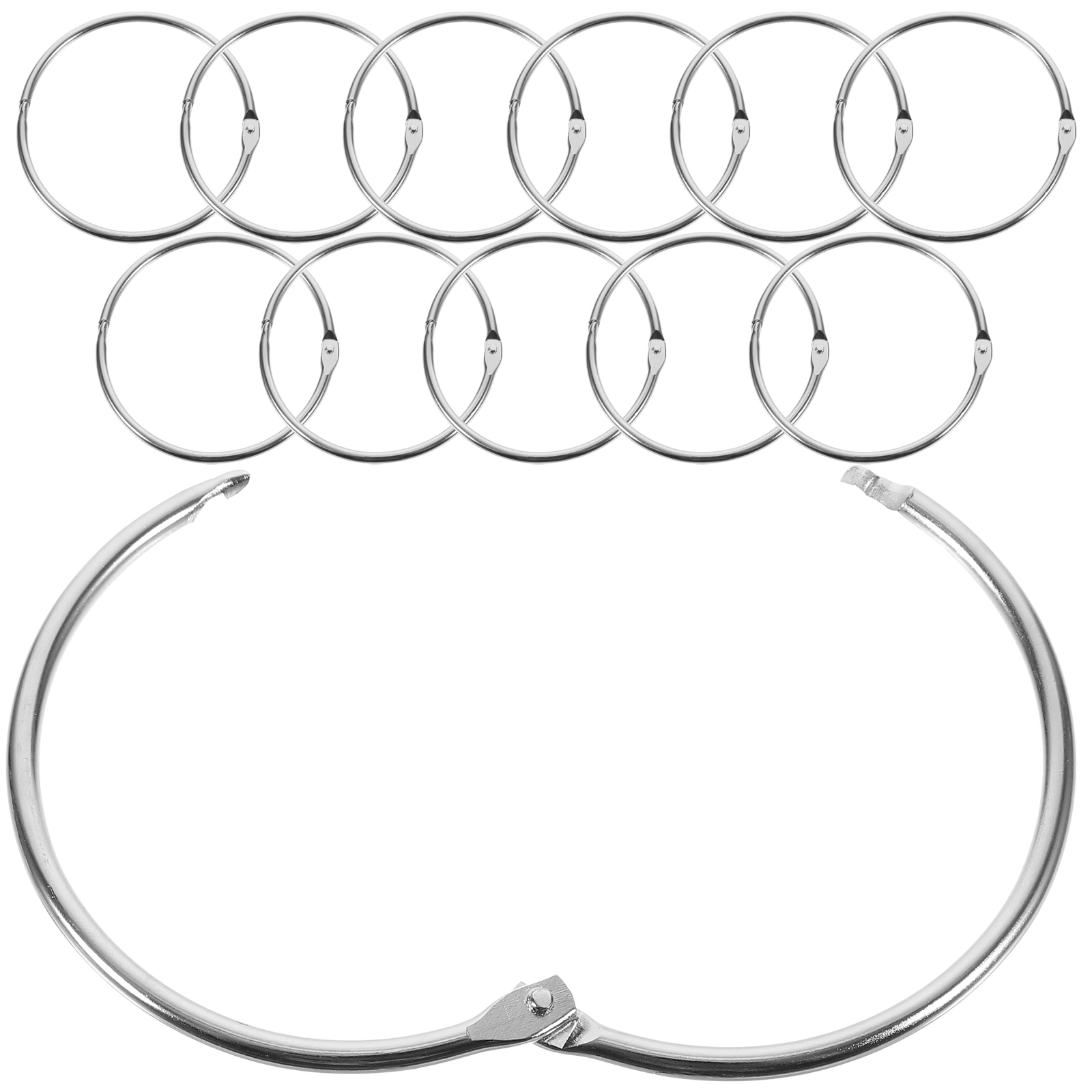 MLINS 12 Pcs Heavy Duty Split Ring Key Rings with Labels Book Binding ...