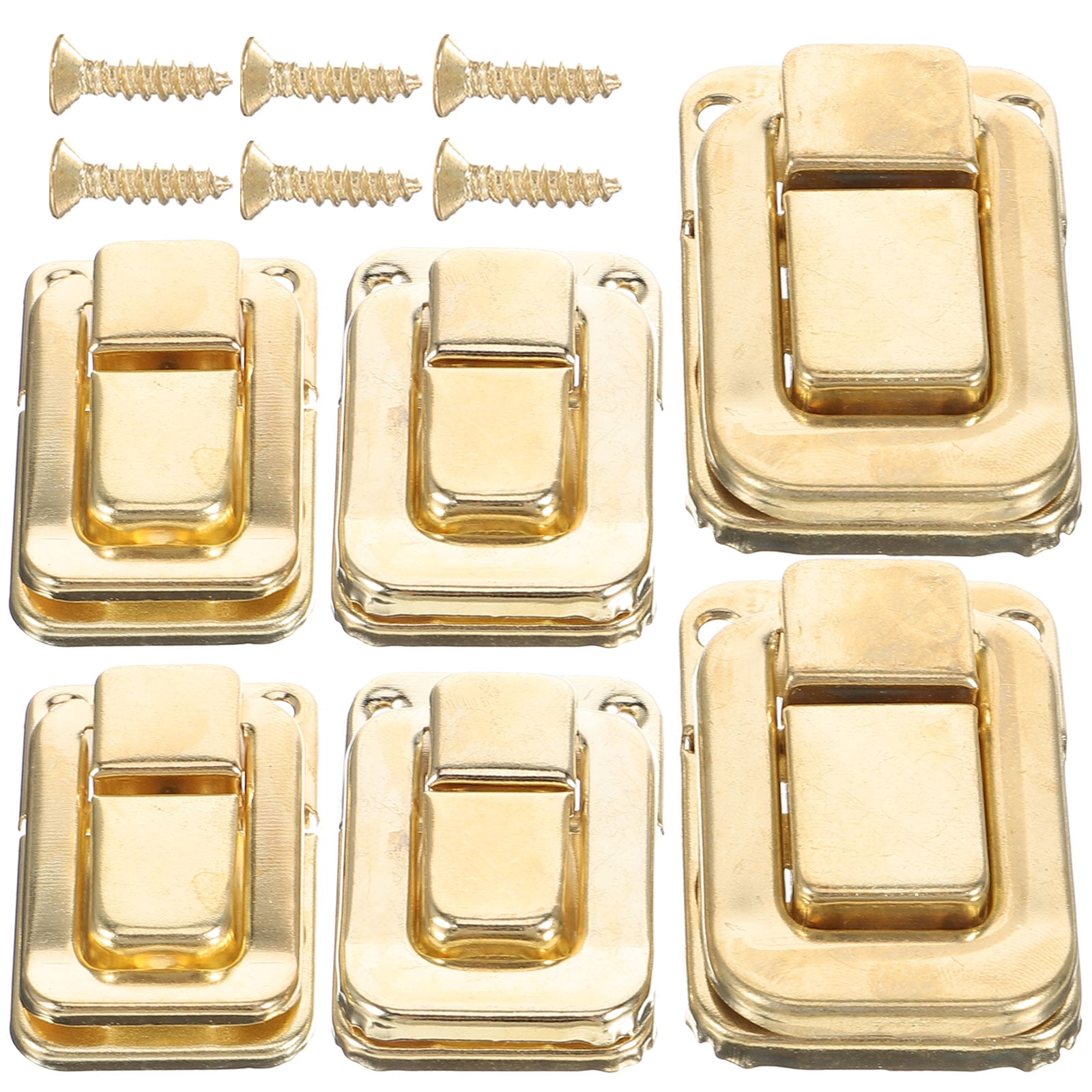 MLINS 12 Pcs Hinge Latch Buckles Transparent Hasp Buckle Hasp Lock Flat ...