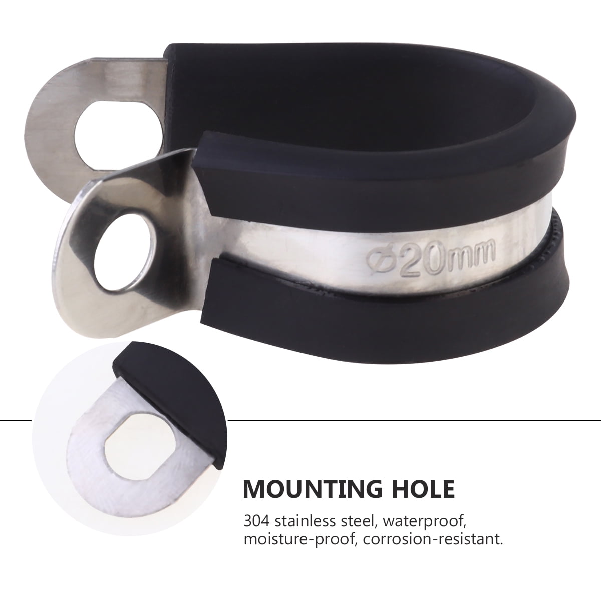 MLINS 12 Pcs Hose Surge Protector Power Strip Clamp Cable Clip Fixing ...