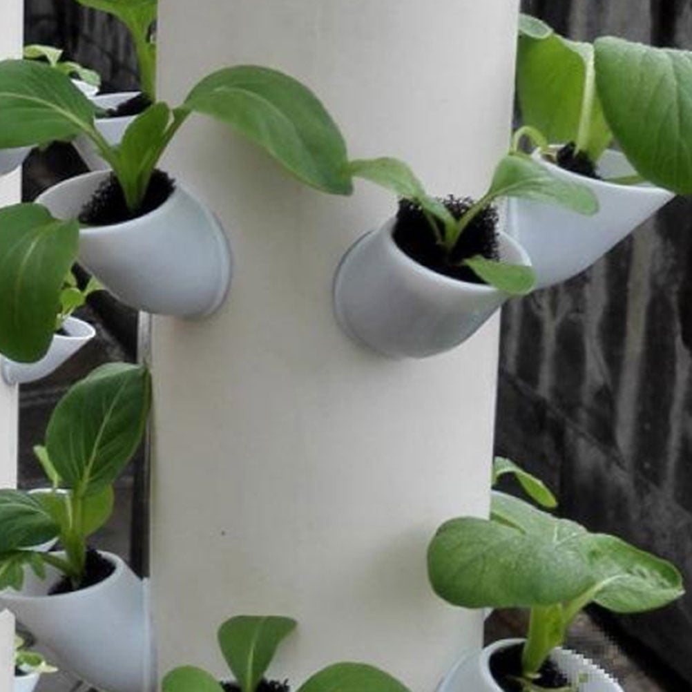 MLINS 12 Pcs Hydroponic Growing System Net Pots for Hydroponics White ...