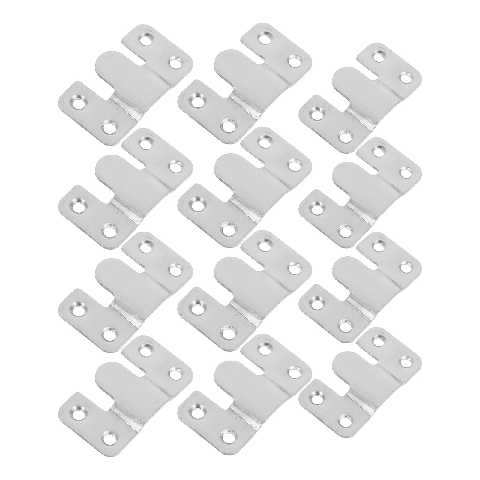MLINS 12 Pcs Interlocking Mount Bracket Picture Hanging Hooks Stainless ...