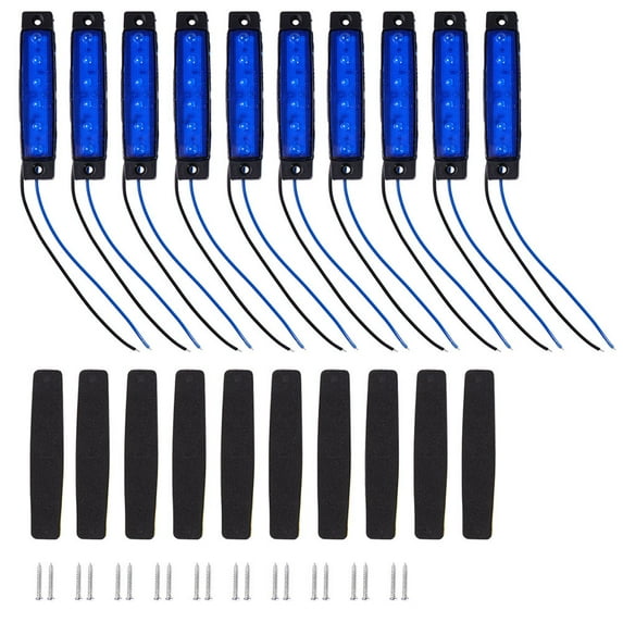 MLINS 12 Pcs LED Dome Light Car Boat Side Lights Trailer Light 9.5X2cm ...