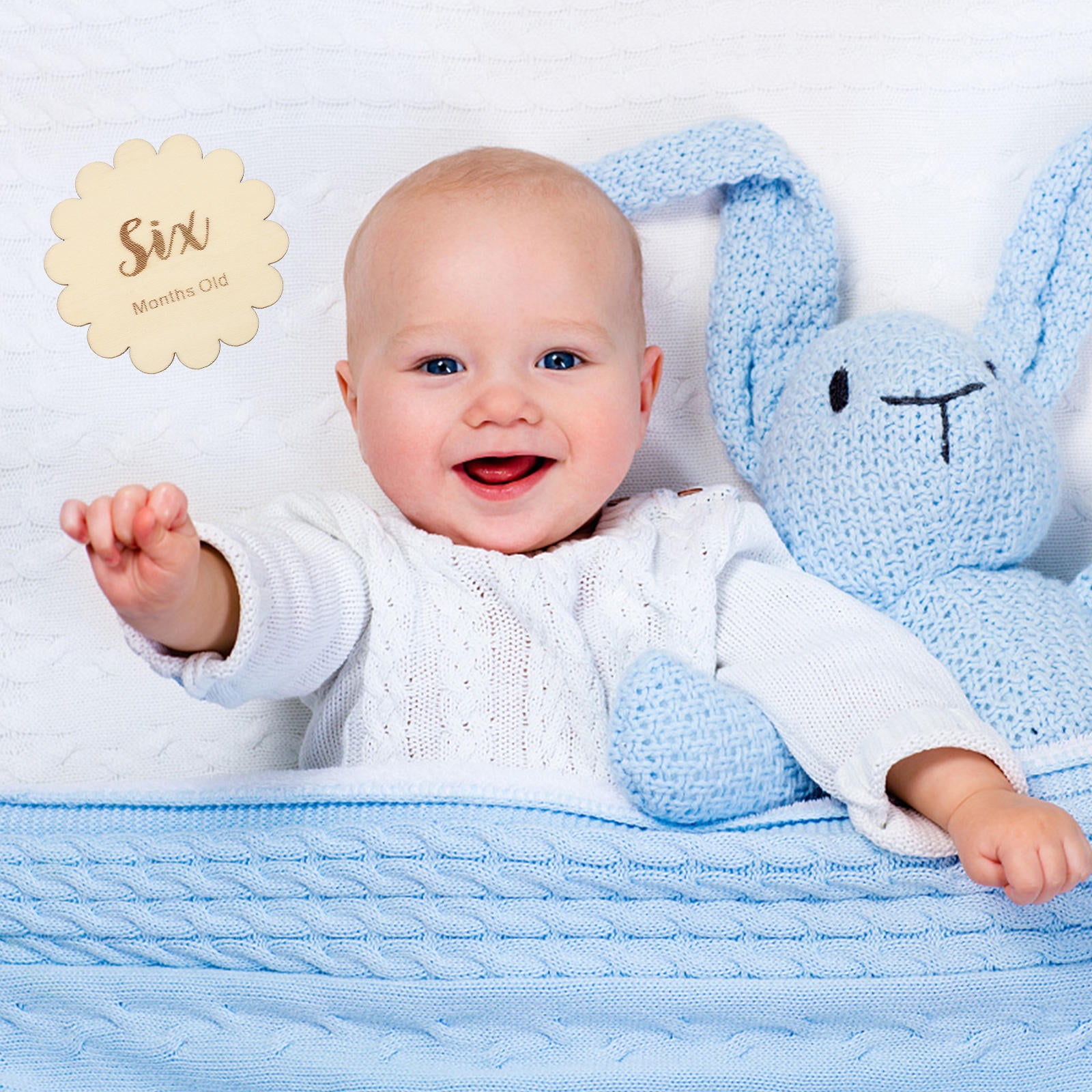 MLINS 12 Pcs Letters Name Monthly Record Card Baby Milestone Photo ...