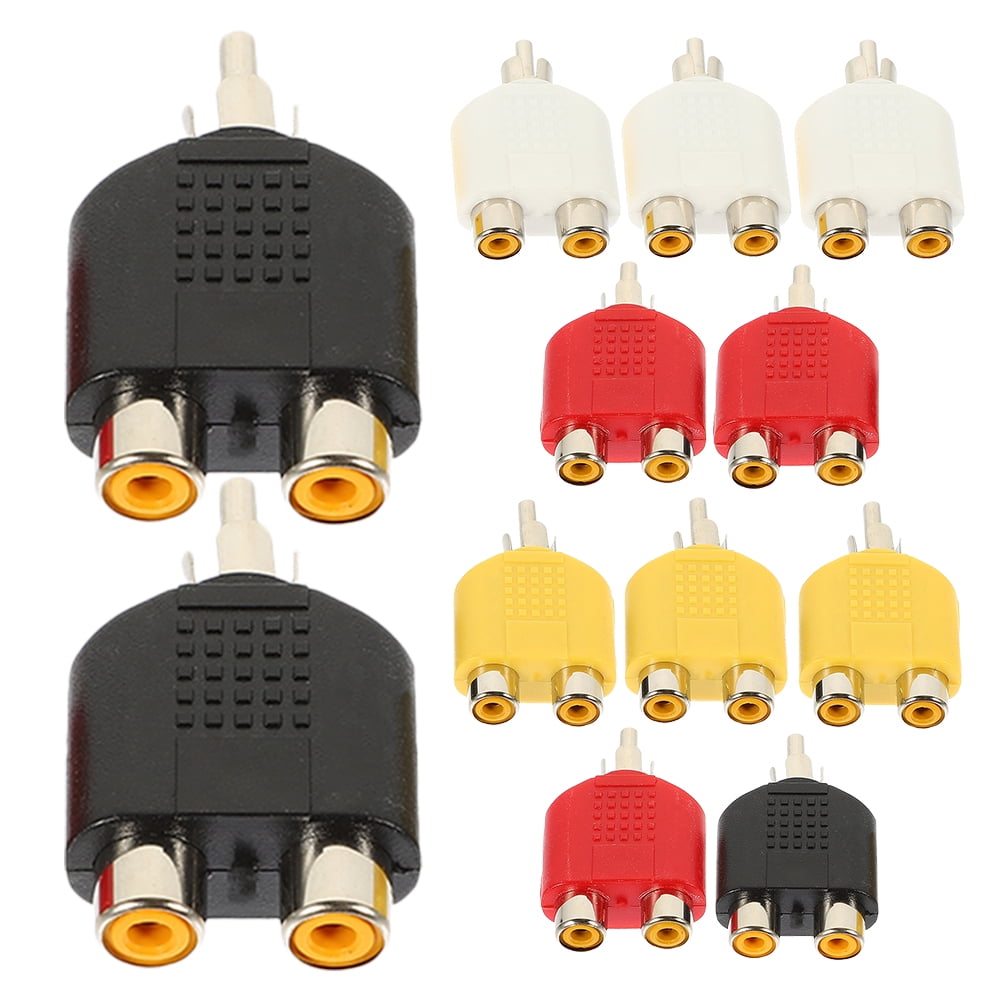 MLINS 12 Pcs Male to Female Splitter Adapter Connector Input Cable ...