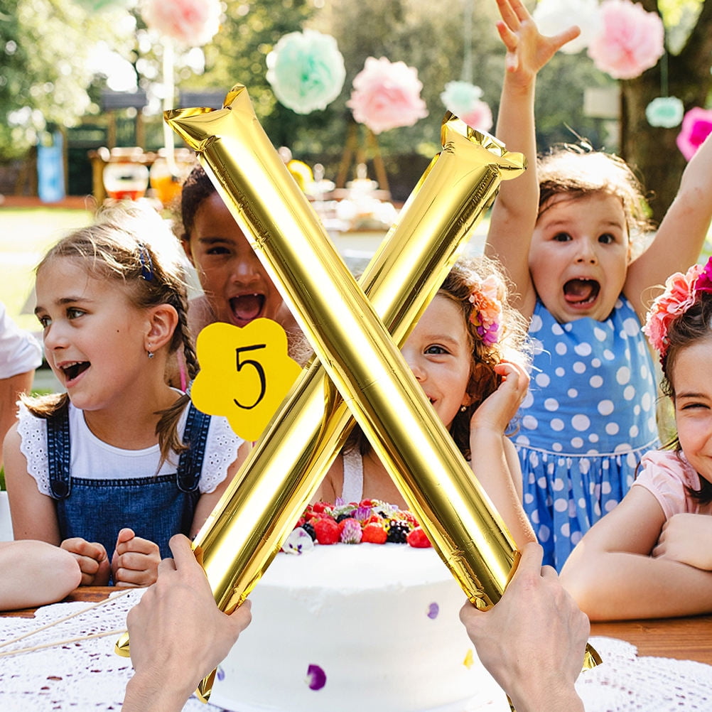 MLINS 12 Pcs Party Leaders Stick Cheerleading Sticks Support Golden ...