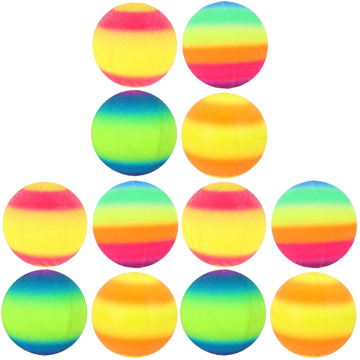 MLINS 12 Pcs Rainbow Playground Ball Kick Balls Beach Ball Outdoor ...