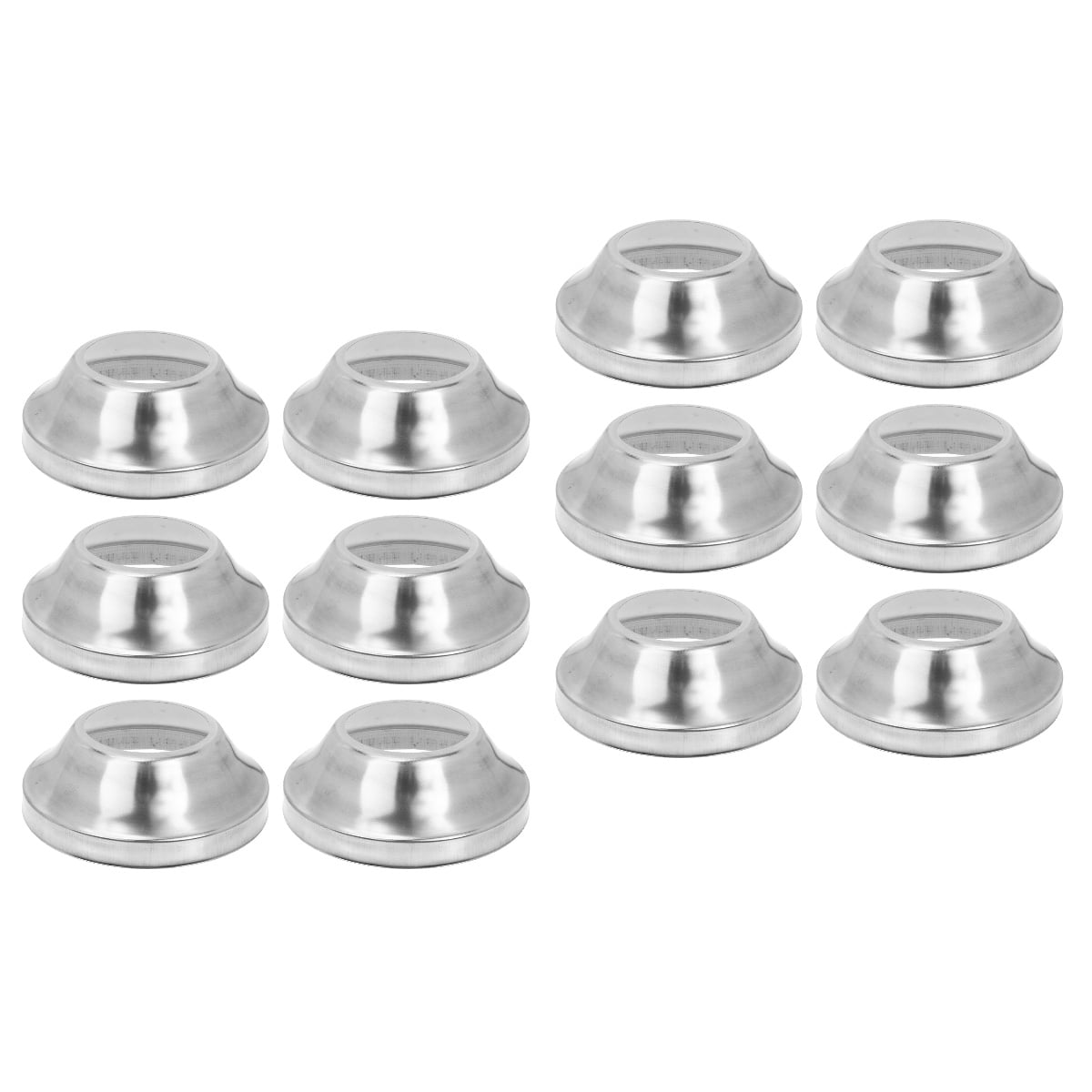 MLINS 12 Pcs Stainless Steel Railing Post Base Covers Practical Railing ...