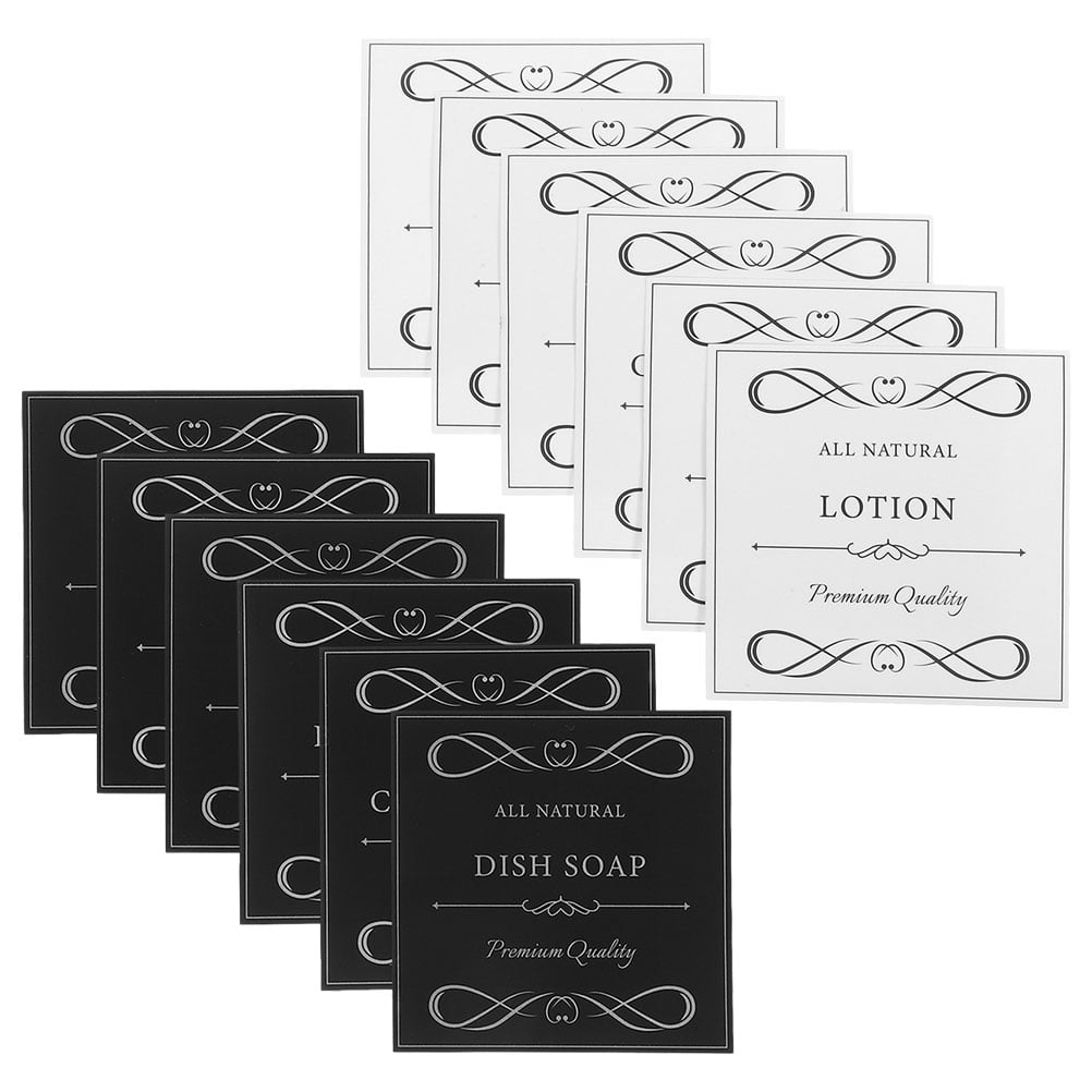 MLINS 12 Pcs Tag Bathroom Bottle Labels Jar Labels 7.50X7.50X0.10CM ...