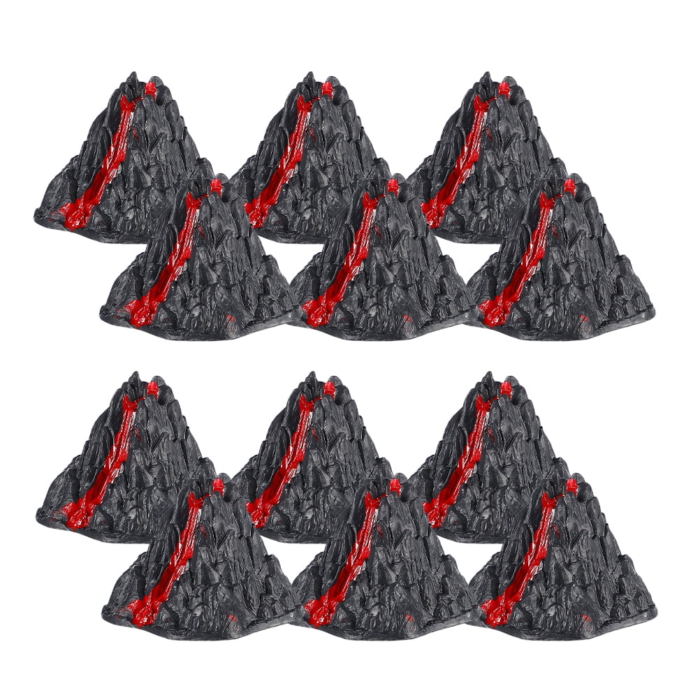 MLINS 12 Pcs Toy Volcano Volcano Erupting Model Lava Statue 8.00X7.00X6 ...