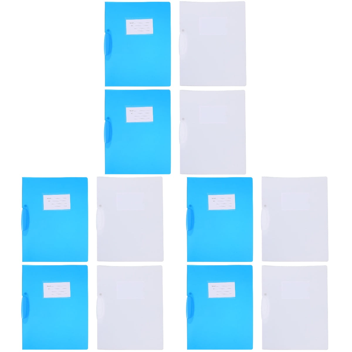 MLINS 12 Pcs Transparent Rotary Folders A4 Binder Pull Rod Folders ...